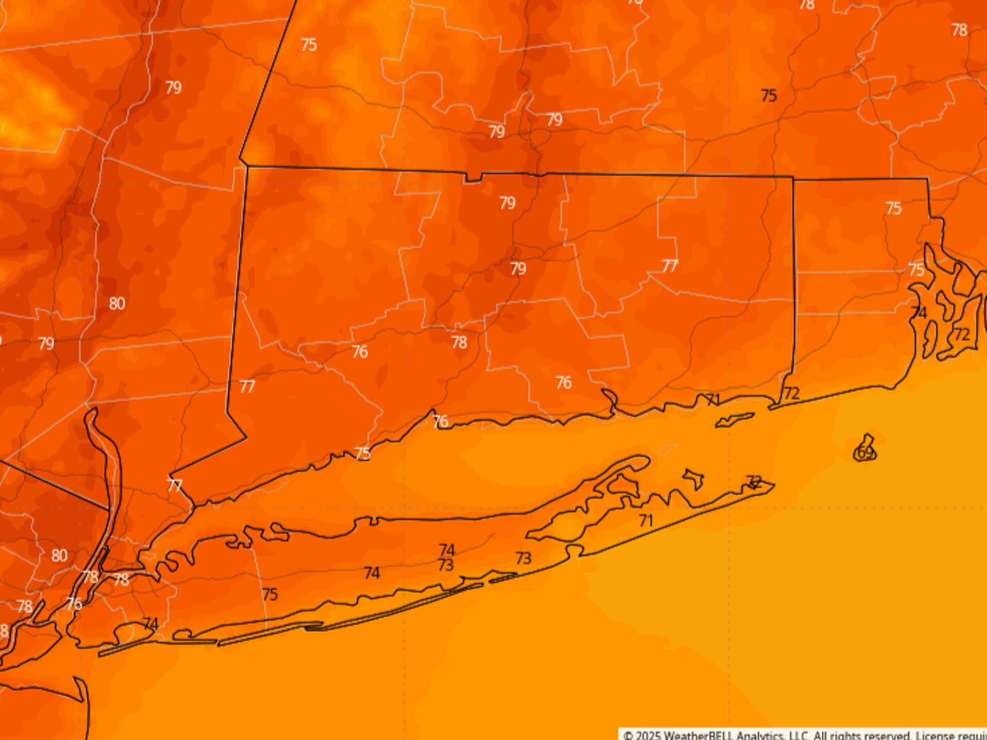 Sunday brings muggy humidity and emerging sunshine to CT