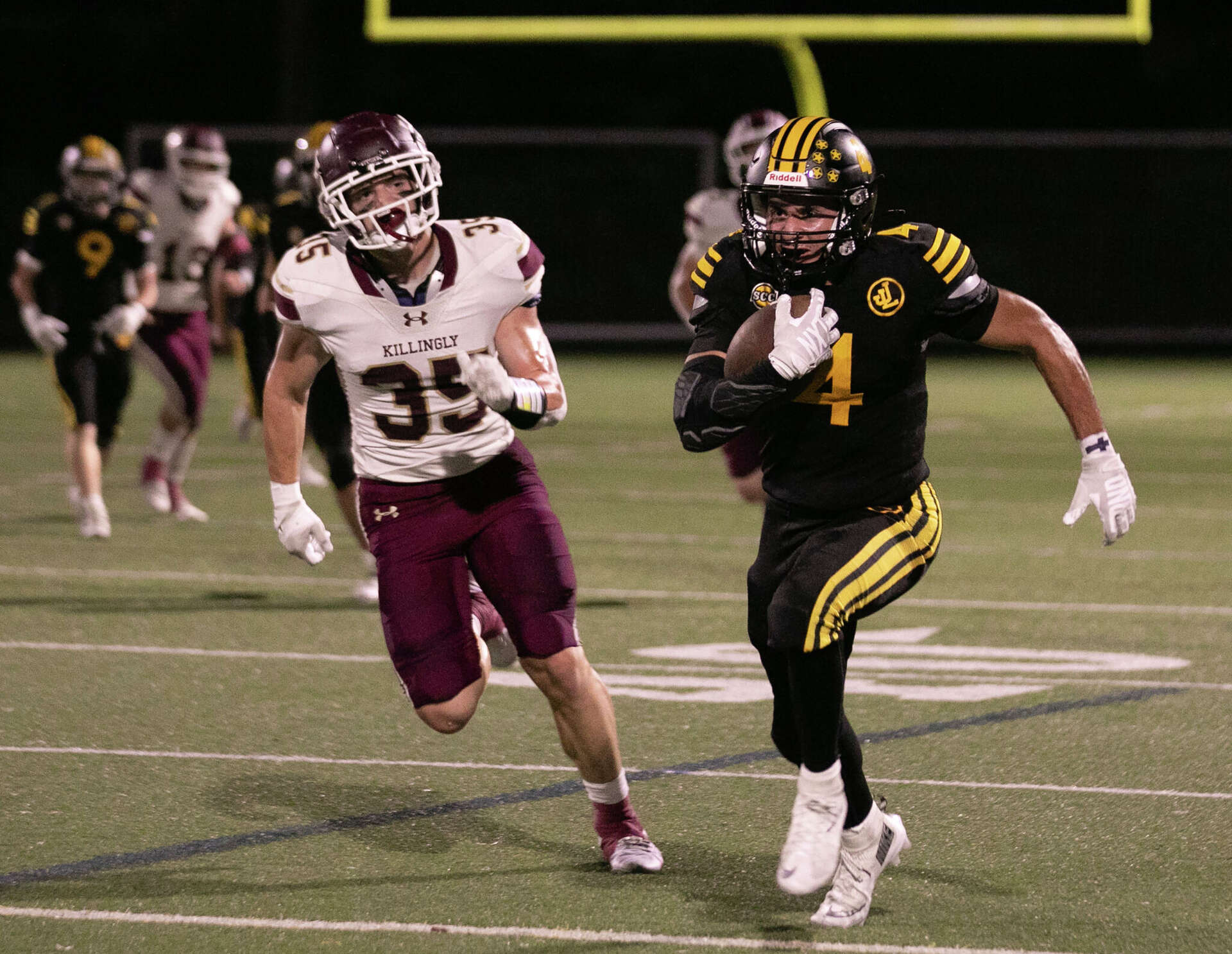 Killingly football improves to 3-0 with a 49-21 win over Jonathan Law