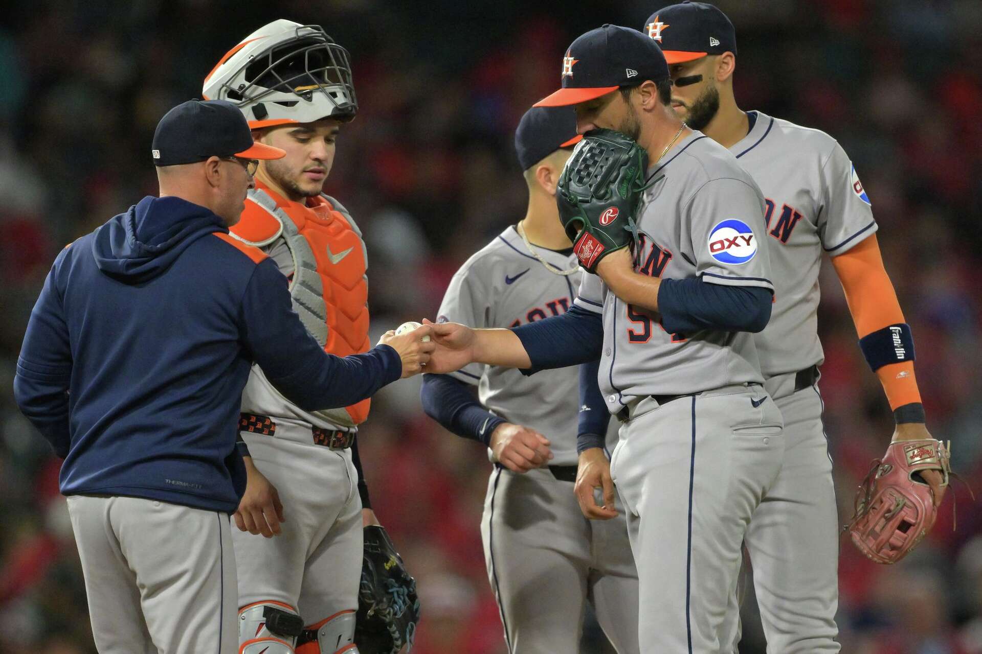 Houston Astros pushed to brink of elimination with loss to Angels