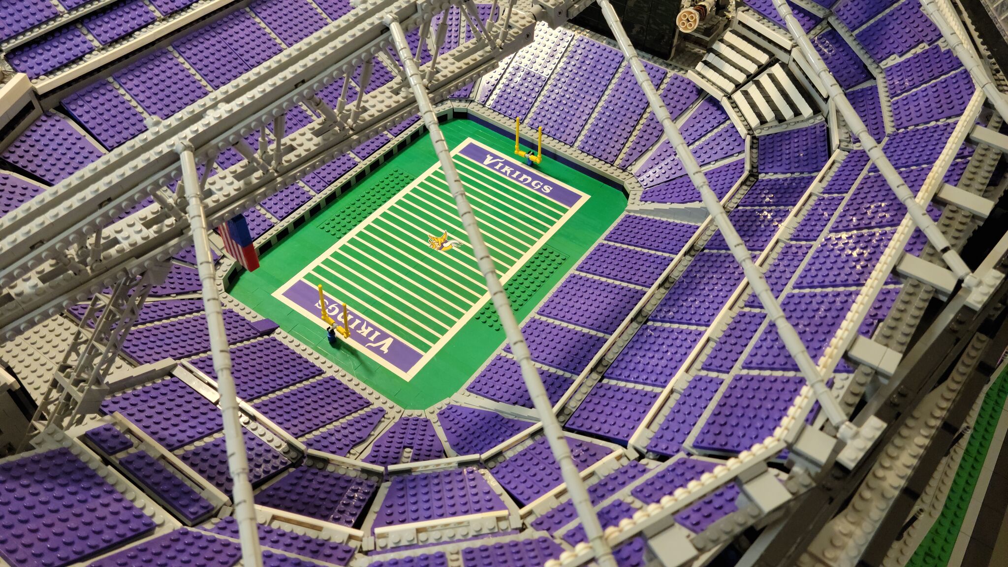 CT Minnesota Vikings fan creates Lego replica of U.S. Bank Stadium