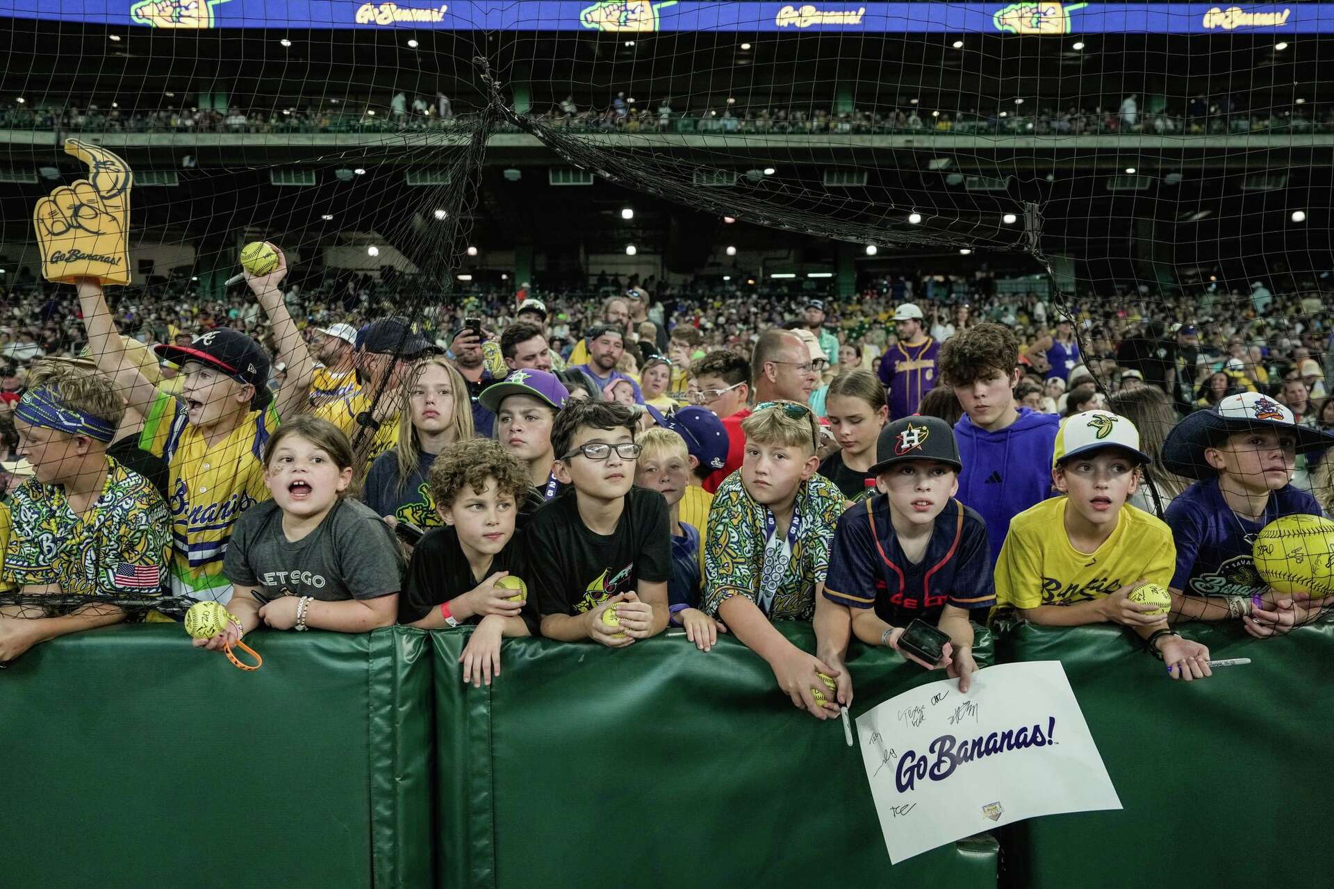 Rapper 50 Cent performs at Savannah Bananas' Friday night game