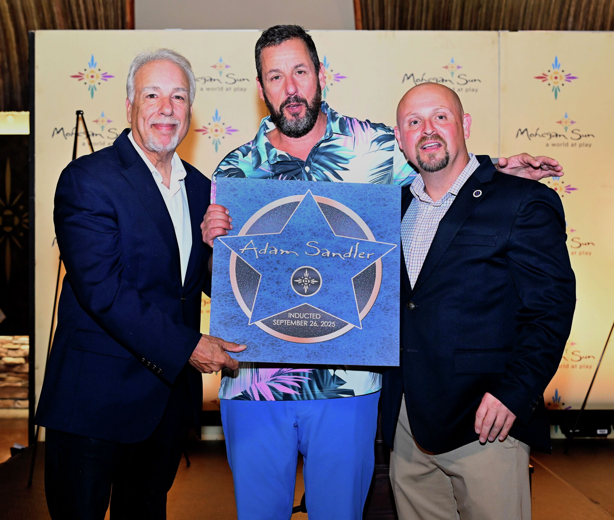 Adam Sandler earns Mohegan Sun Walk of Fame star honor in CT