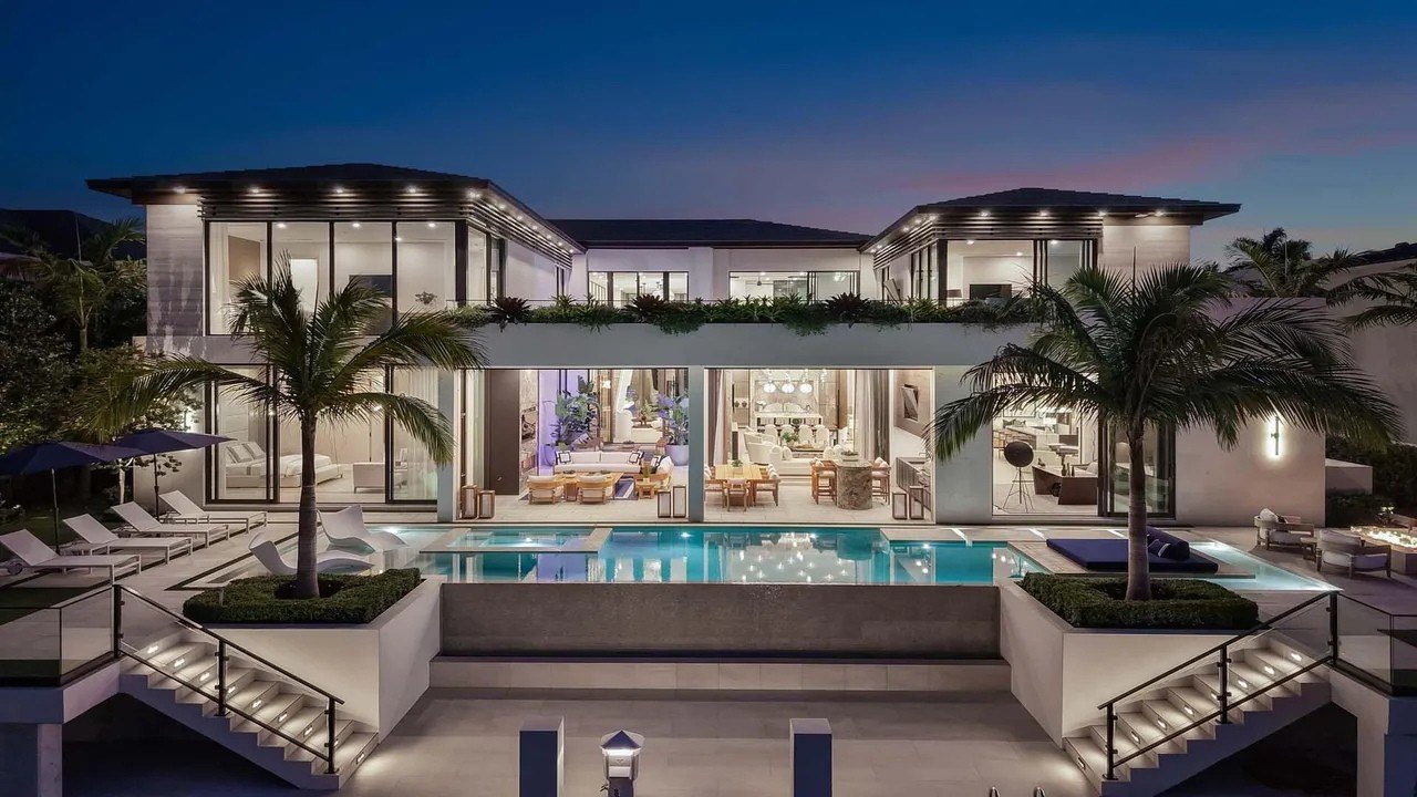 Inside $24 Million Boca Raton Mansion Next to Travis Kelce and Taylor ...