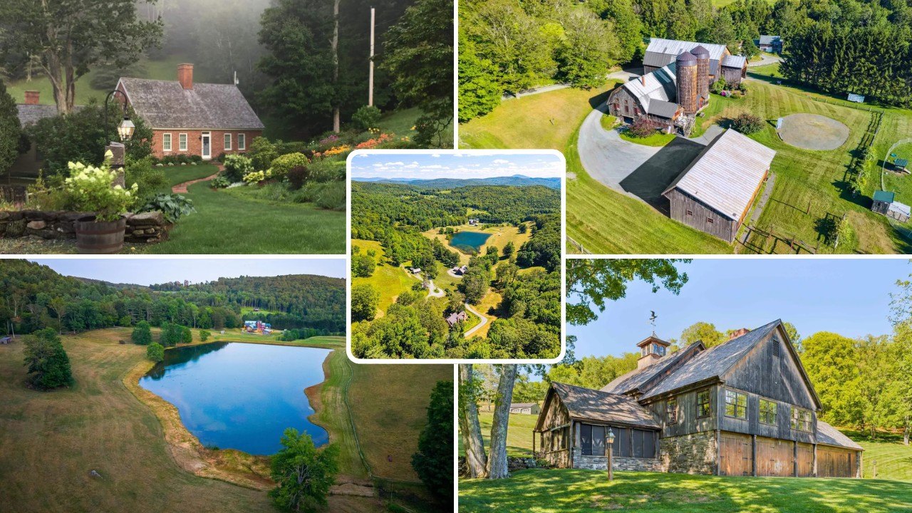Idyllic 235-Year-Old Vermont Farm With a Dairy Barn and Sugar House for ...