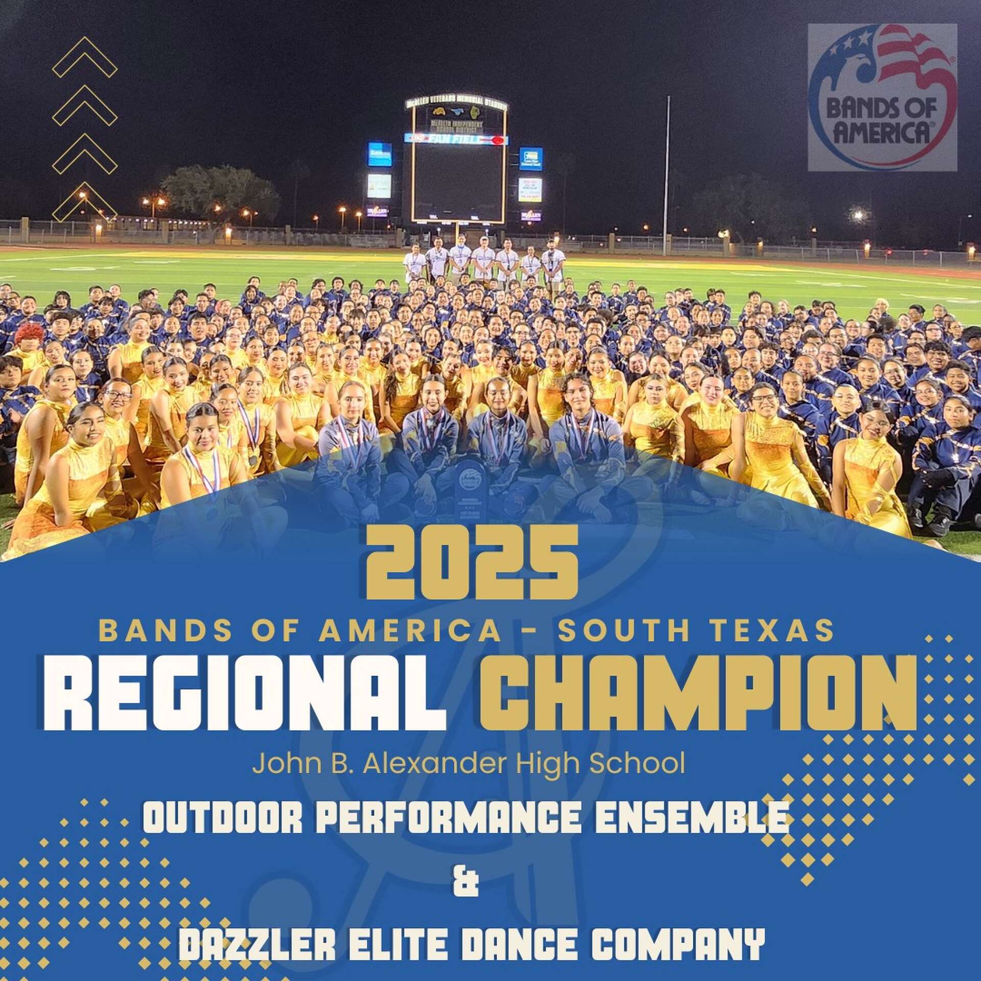 Alexander wins 2025 Bands of America South Texas Regional championship