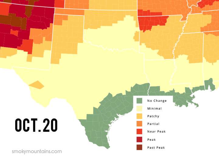 Here’s when the fall leaves start changing colors across Texas.