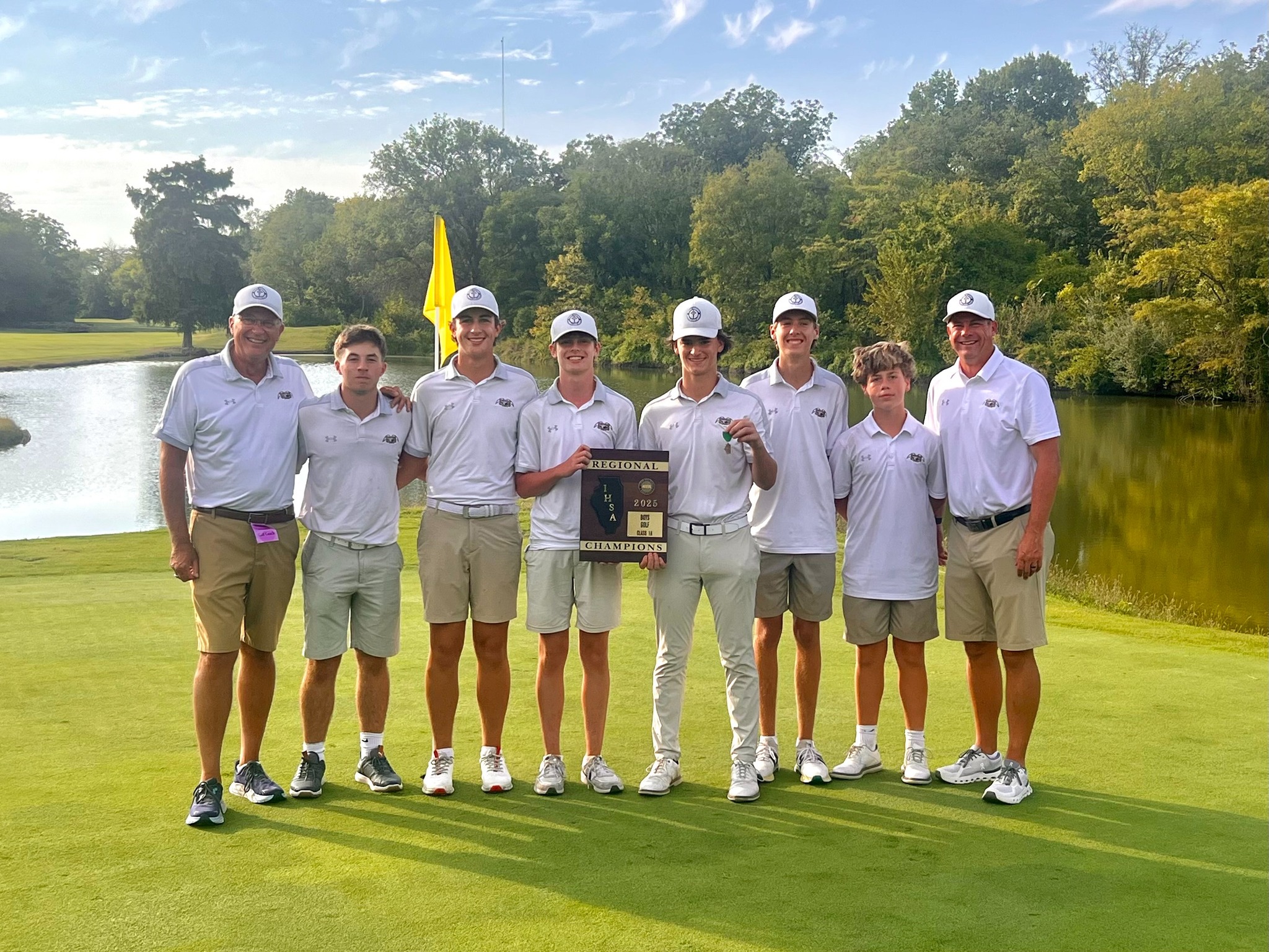 Father McGivney boys golf wins its first regional championship