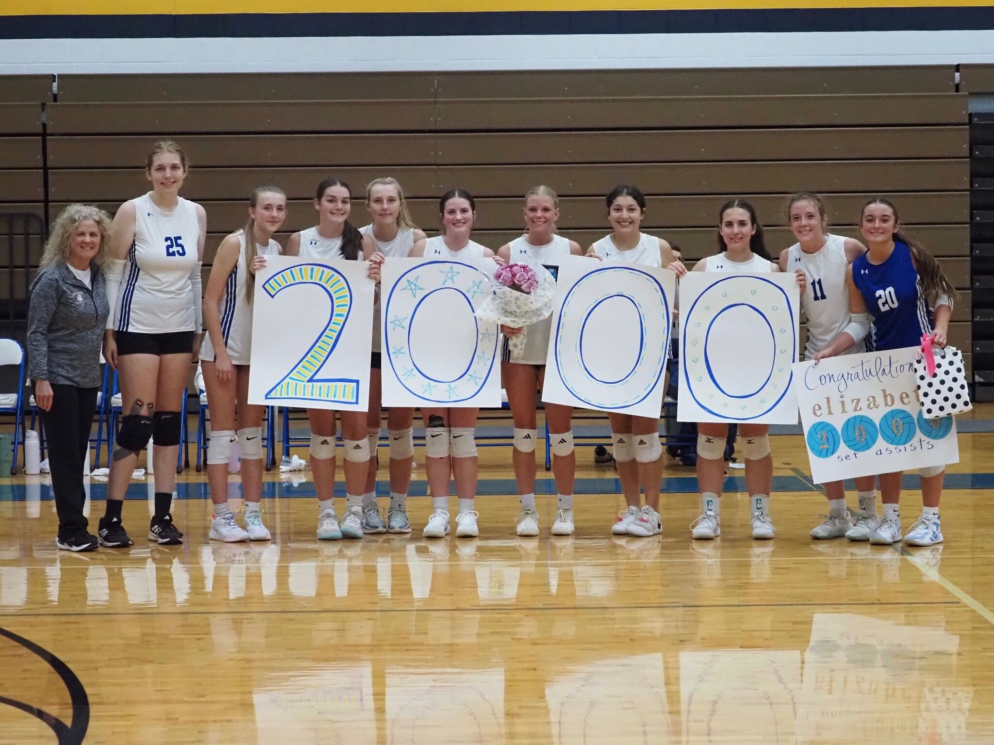 Onekama volleyball falls, McKeough tops 2,000 assists