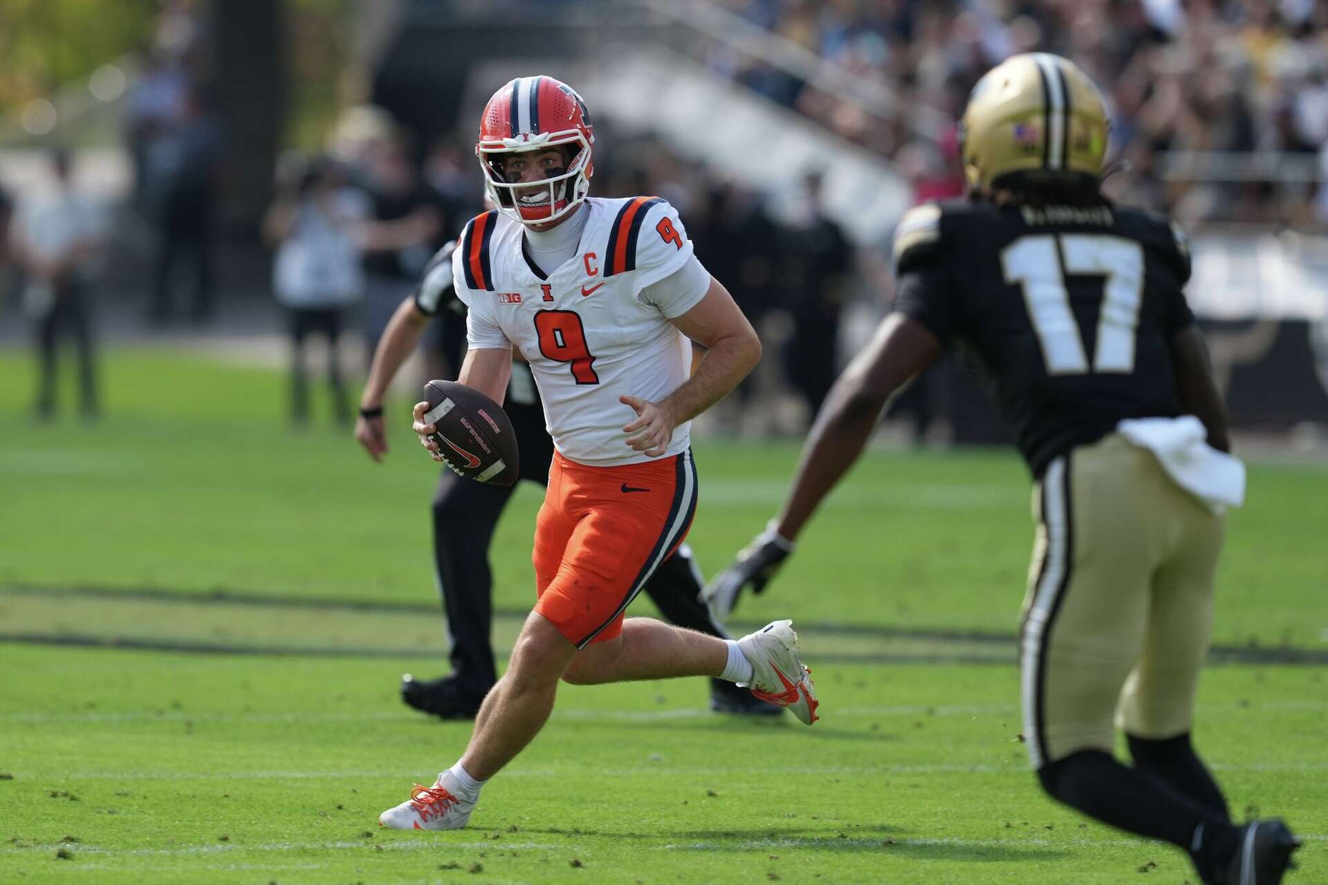 Illinois vs. Purdue football video highlights, live updates, score