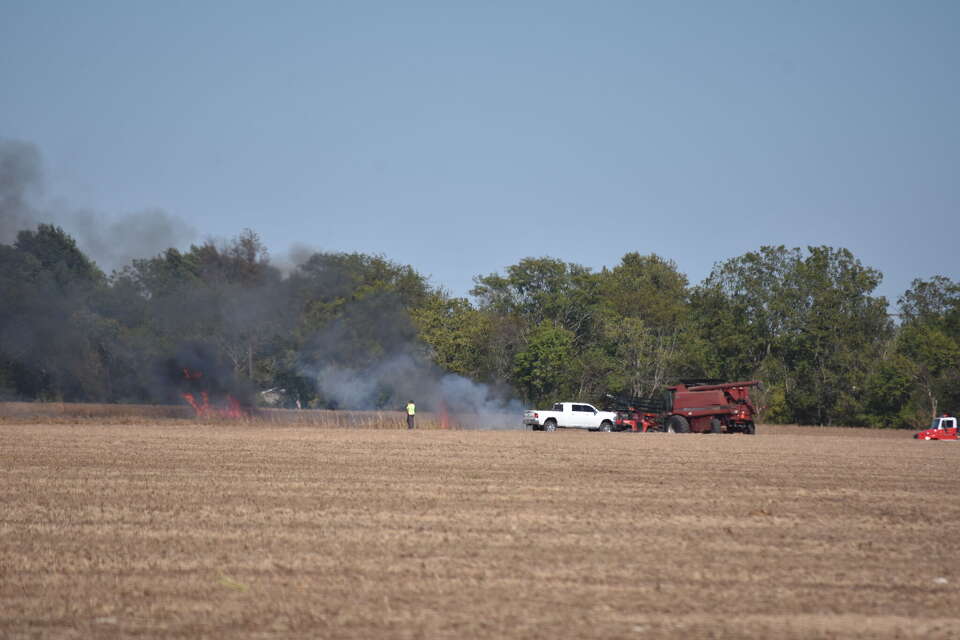 Multiple departments respond to field fire in Madison County