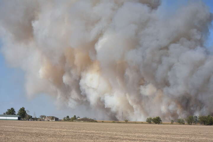 Multiple departments respond to field fire in Madison County