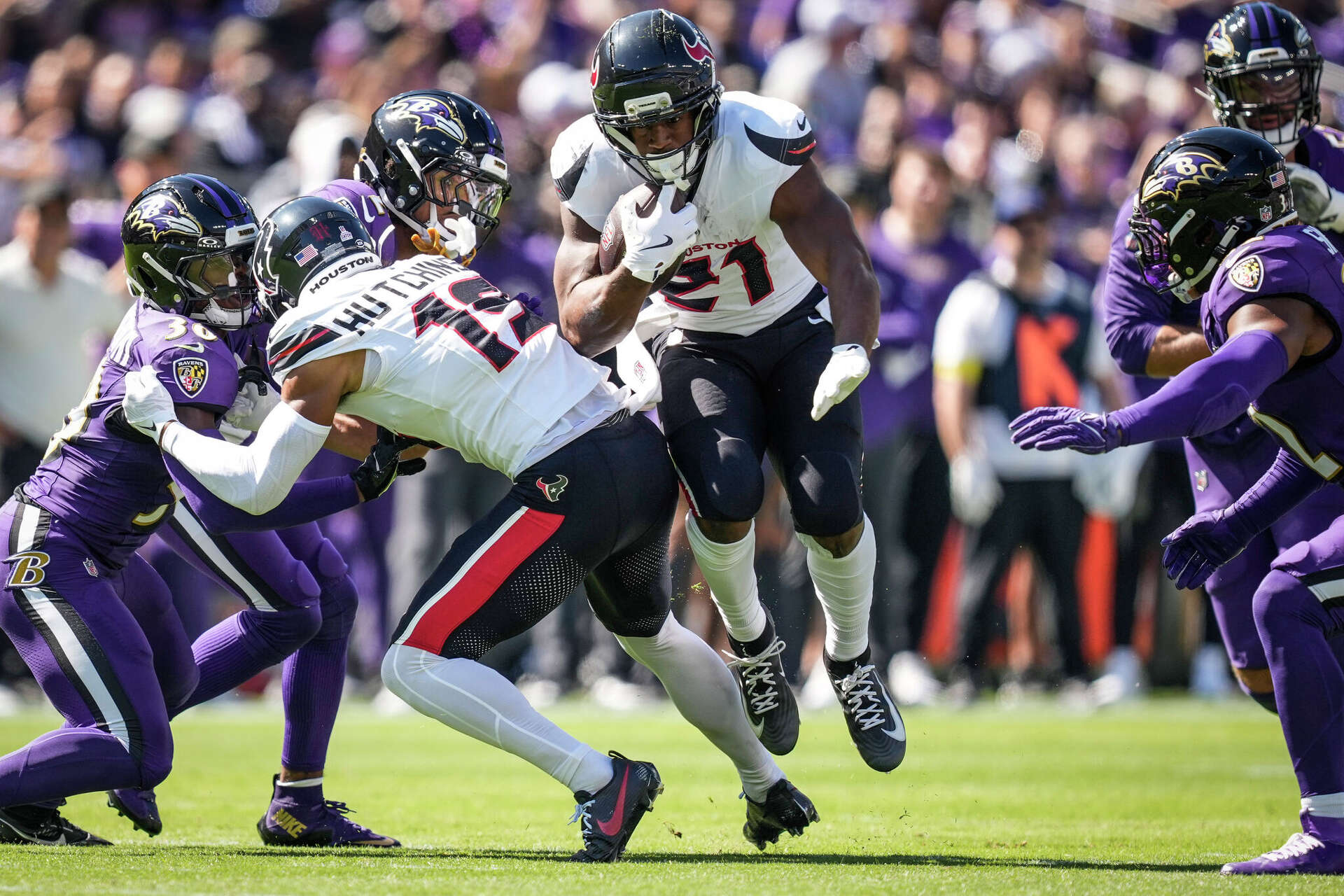 Nick Caley's rushing scheme pays off in Houston's win over Baltimore
