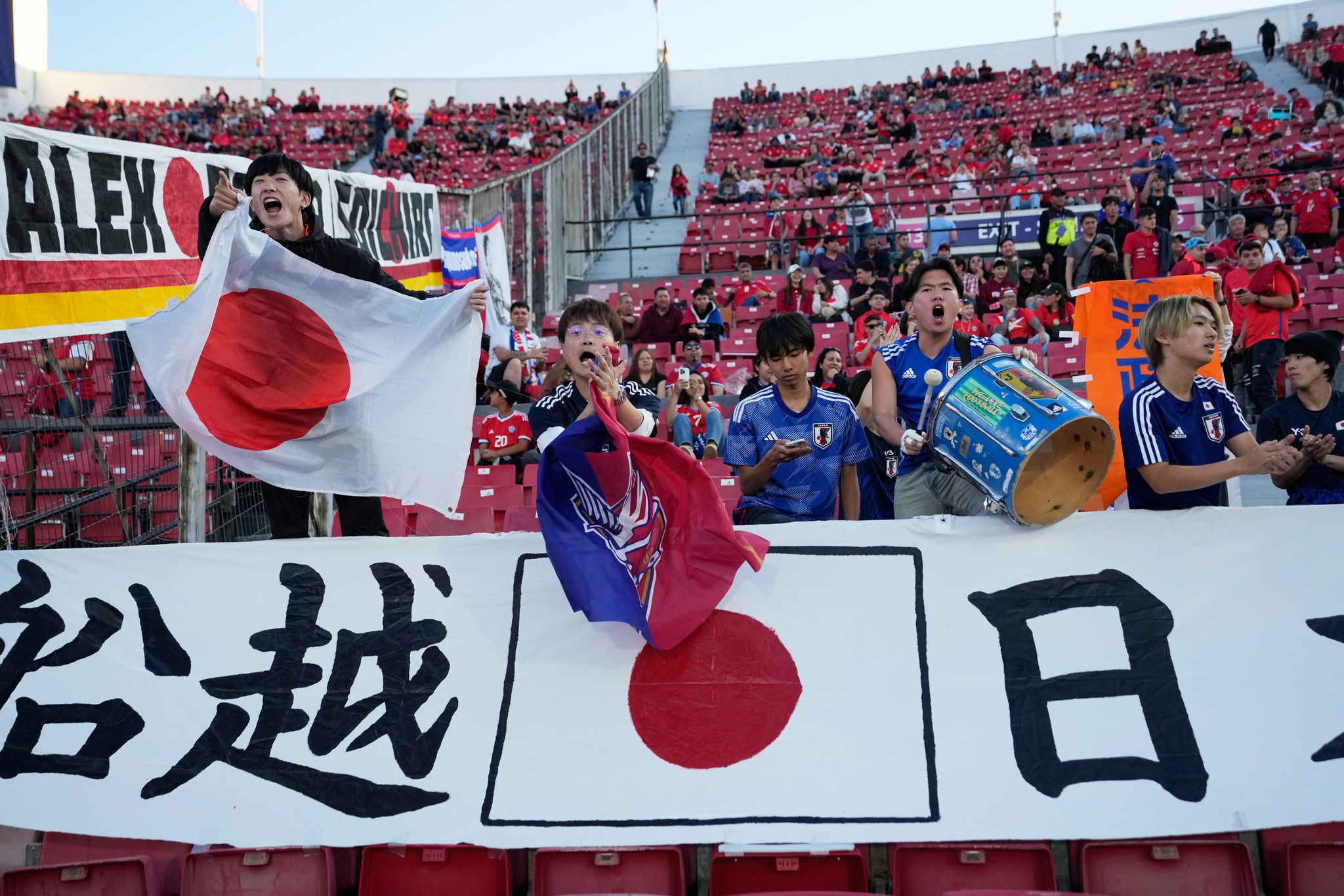 Japanese fans leave a lasting impression at the Under-20 World Cup in Chile