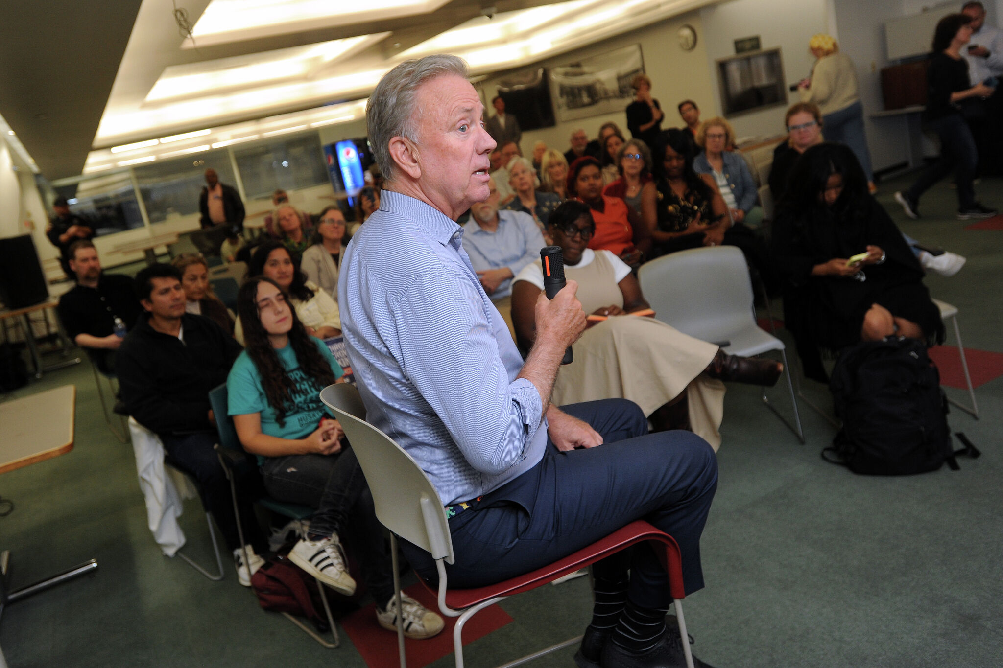 Gov. Ned Lamont talks third term, faces progressive critics