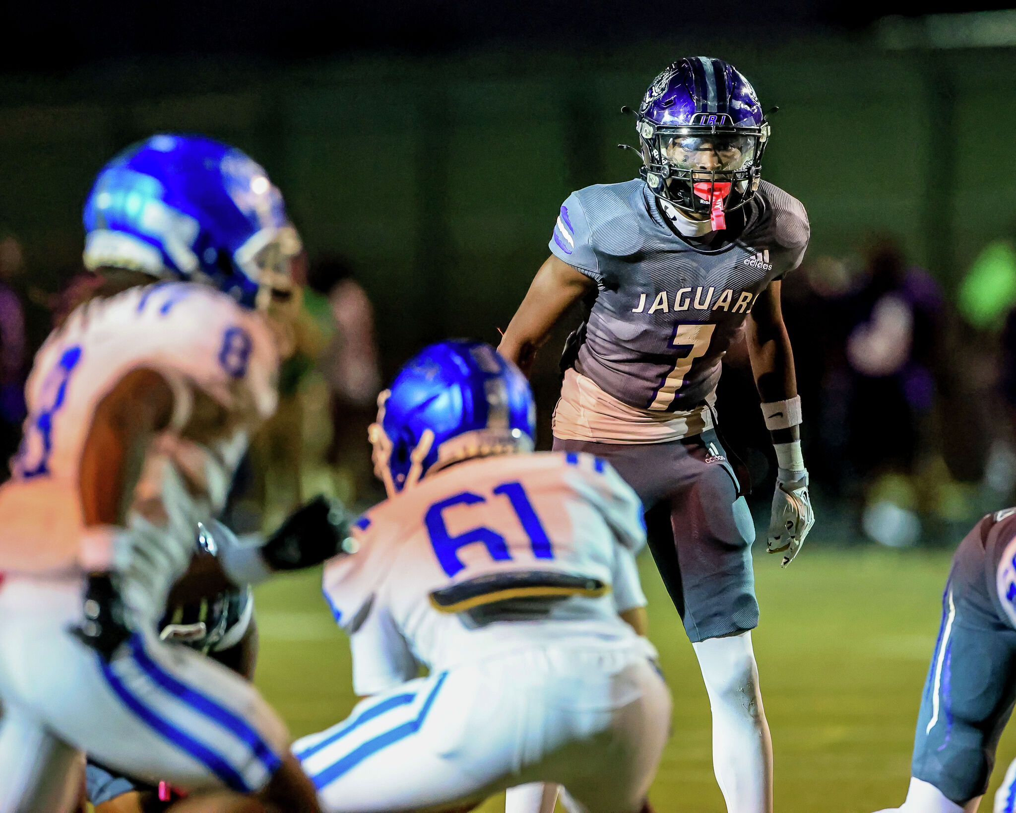 High school football: Antione Baker excels for LBJ defense