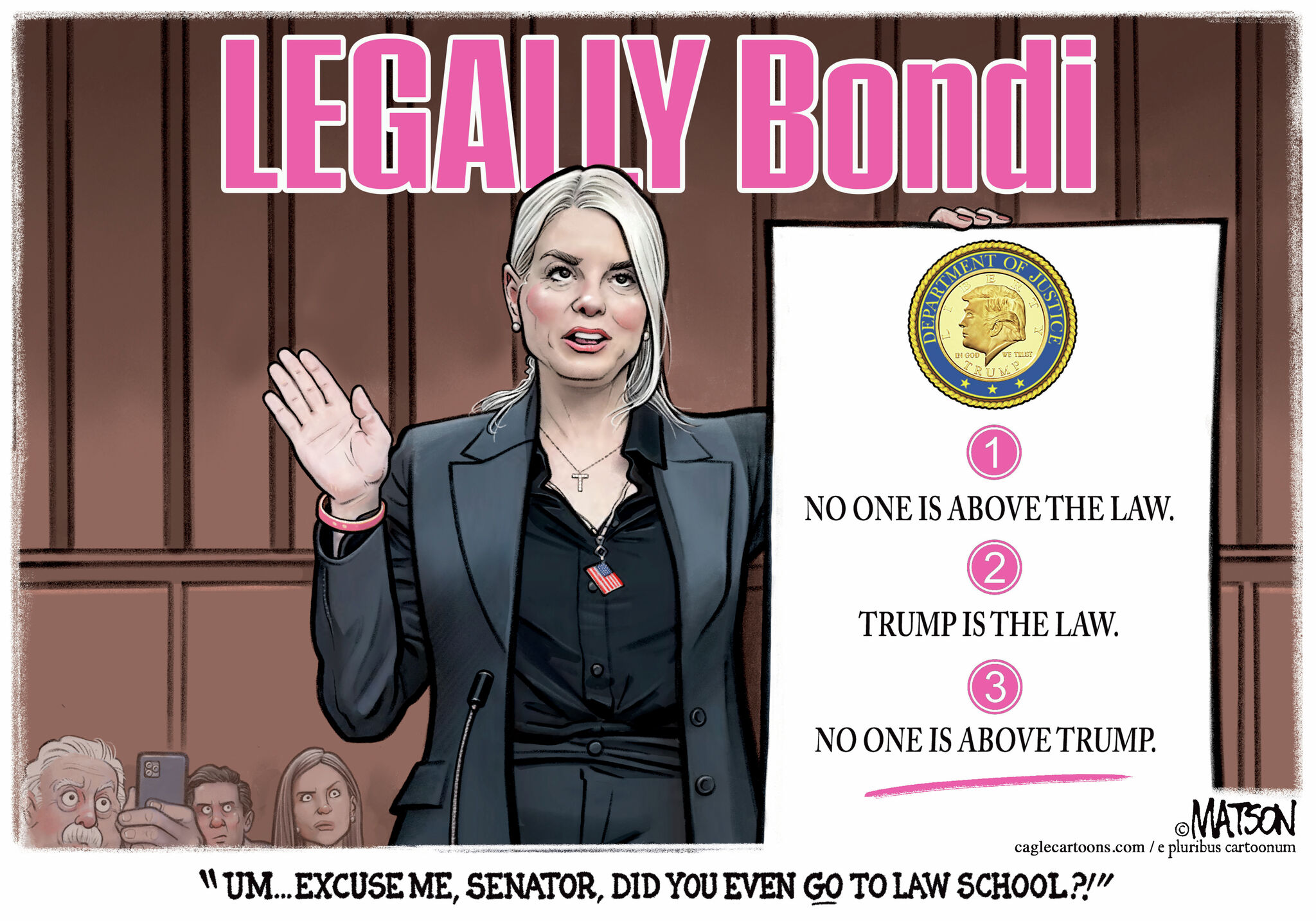 Opinion cartoon: Legally Bondi