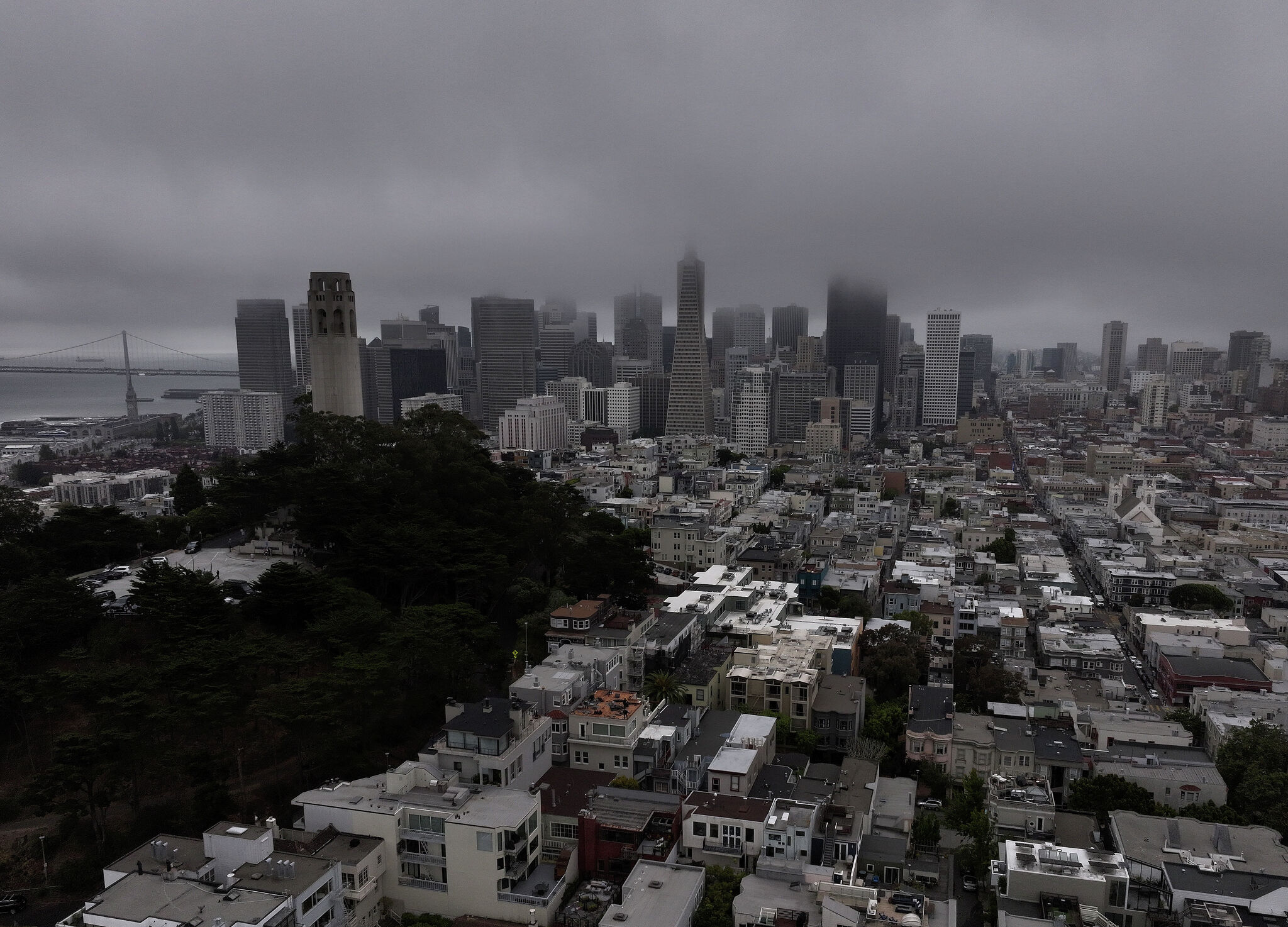 California's 400-mile blanket of 'radiation' fog spills into Bay Area