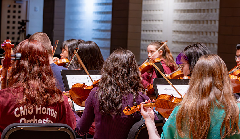 Midland students join CMU’s annual Honors String Orchestra