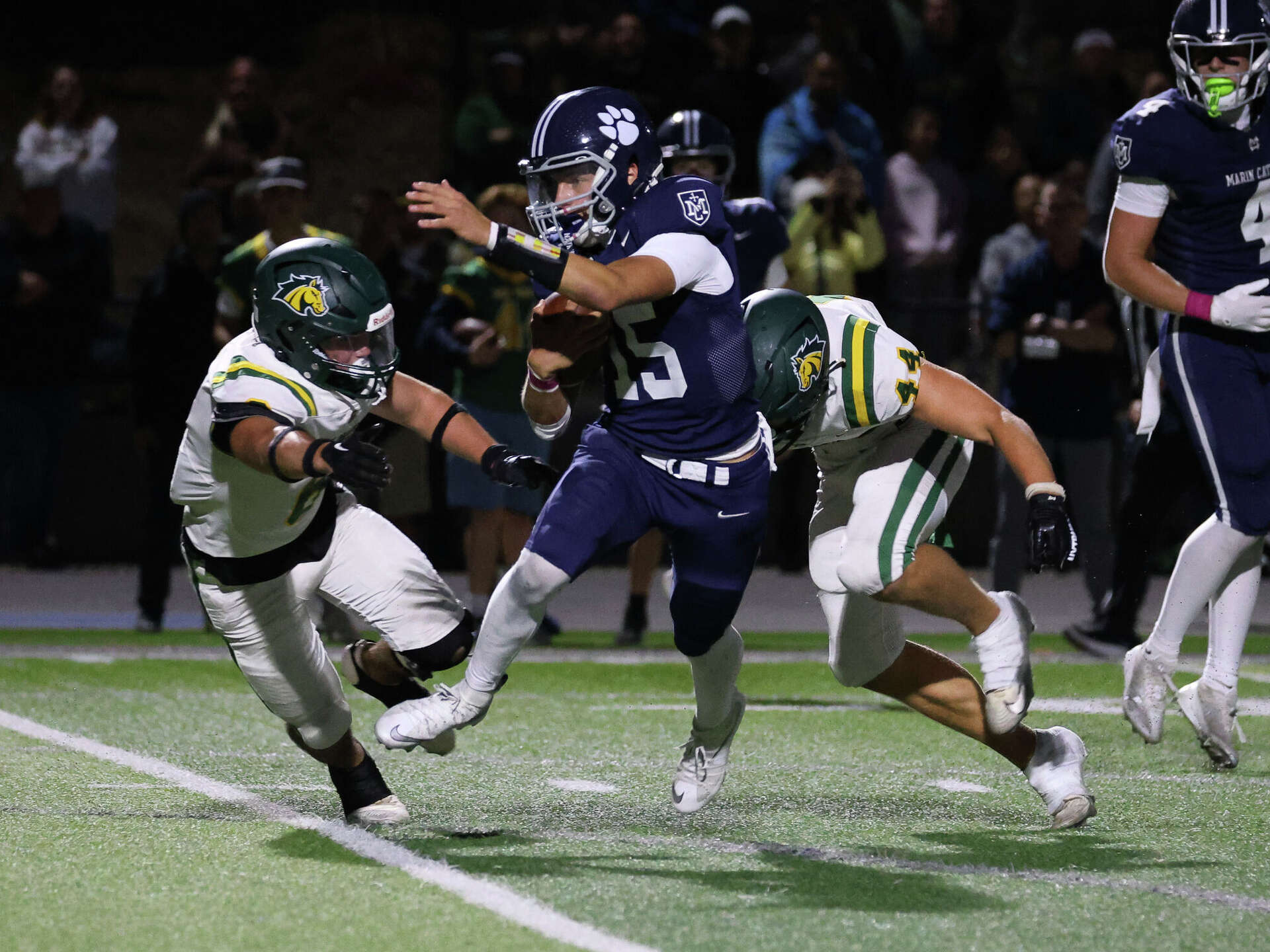 Marin Catholic shines under Friday night lights at home, finally