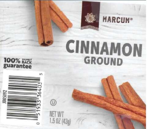 Ground cinnamon recalled in CT and nationwide due to lead hazard: FDA