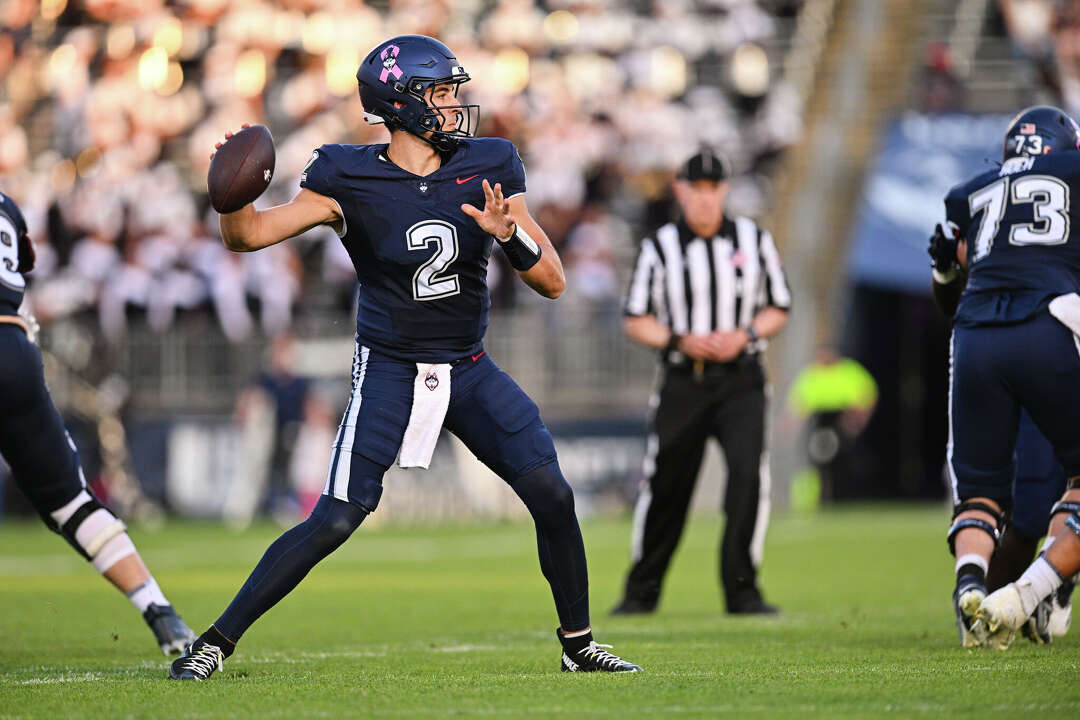UConn football looks to clear hurdle Saturday at BC
