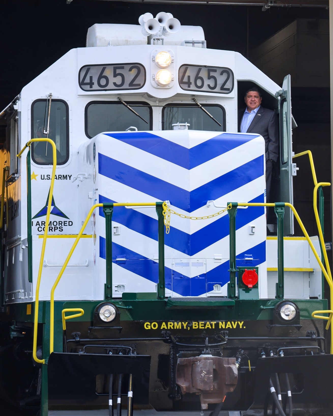 Gov. JB Pritzker unveils zero-emission trains manufactured in Minooka