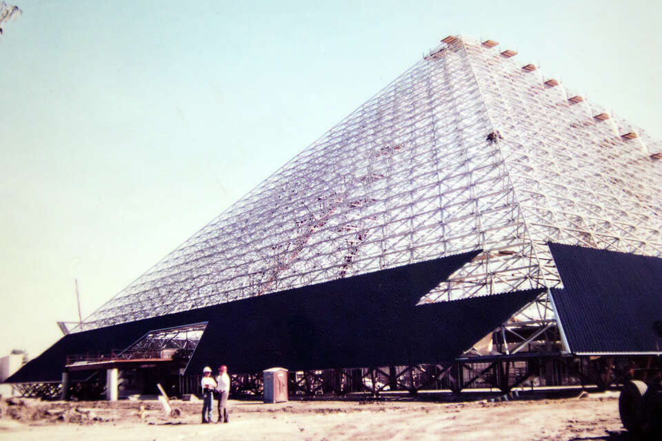 The California college campus that went all in on a giant blue pyramid