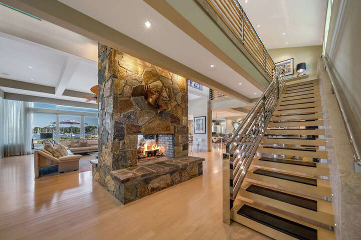 CT waterfront house inspired by Frank Lloyd Wright listed for $9.85M