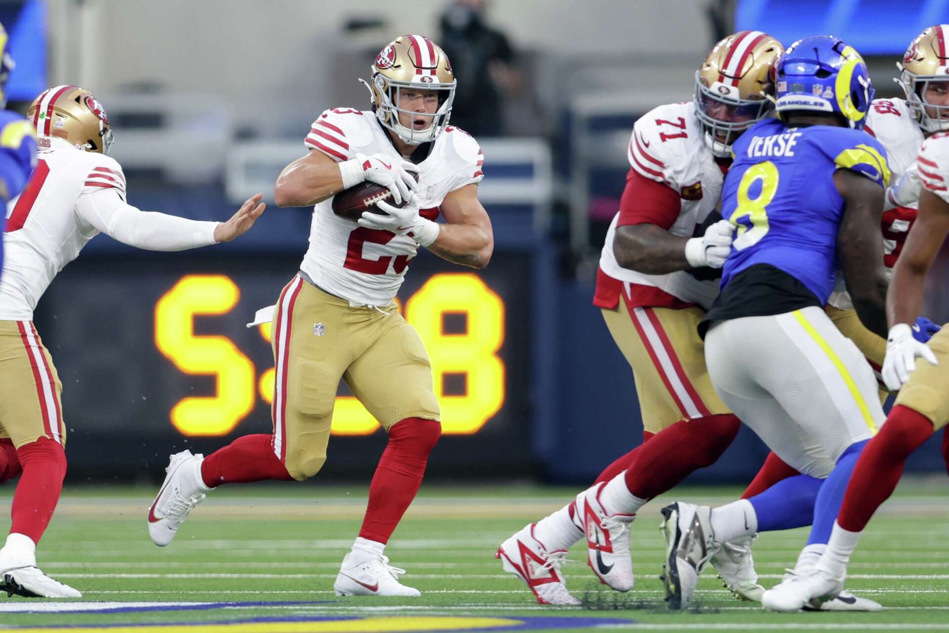 49ers’ first test sans Fred Warner? Bijan Robinson, Falcons’ run game