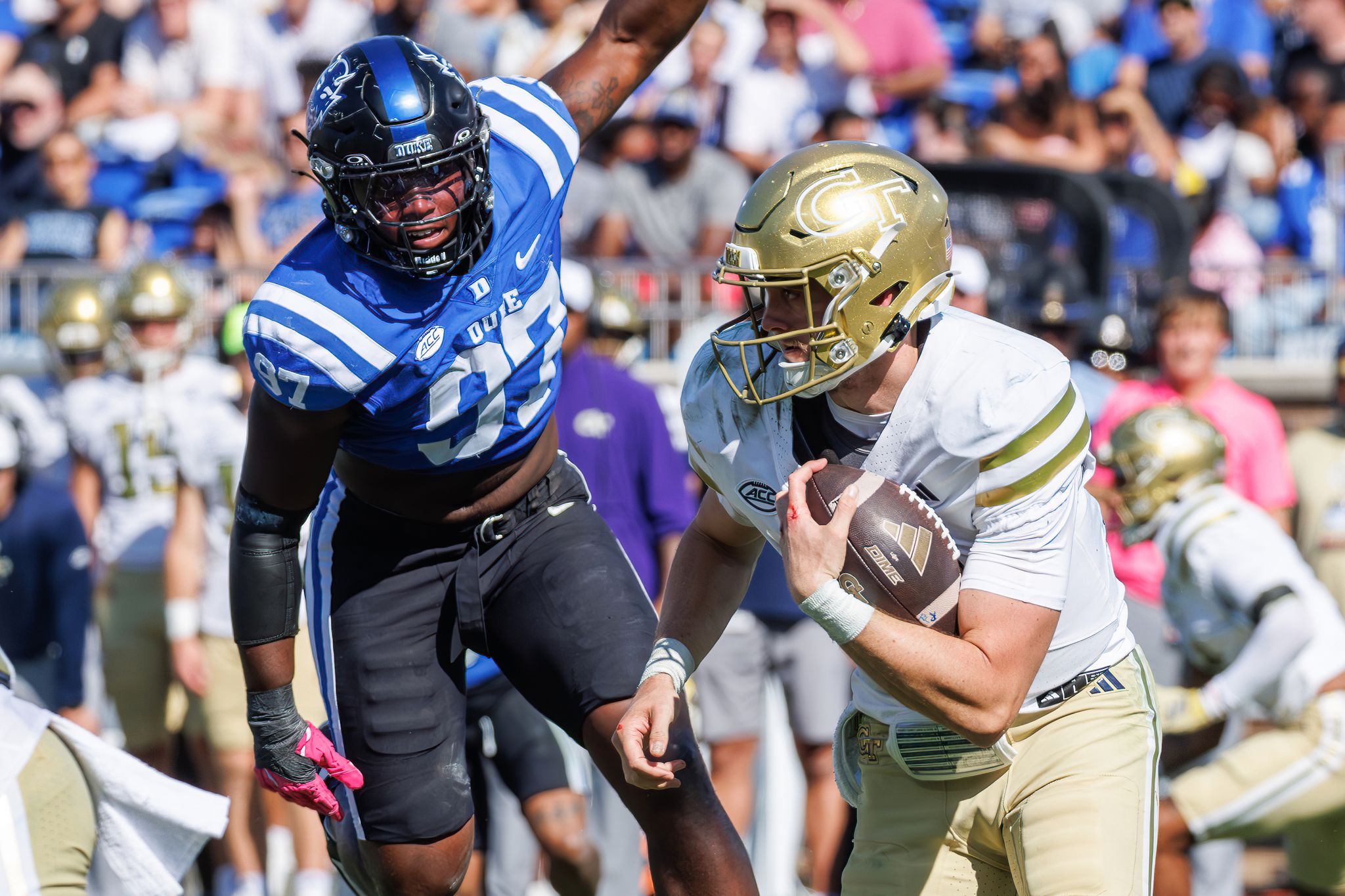Fumble return and late offense lead No. 12 Georgia Tech past Duke 27-18
