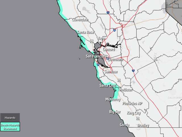 Regional: Beach Hazards Statement Warns Of Coastal Rip Currents Through ...