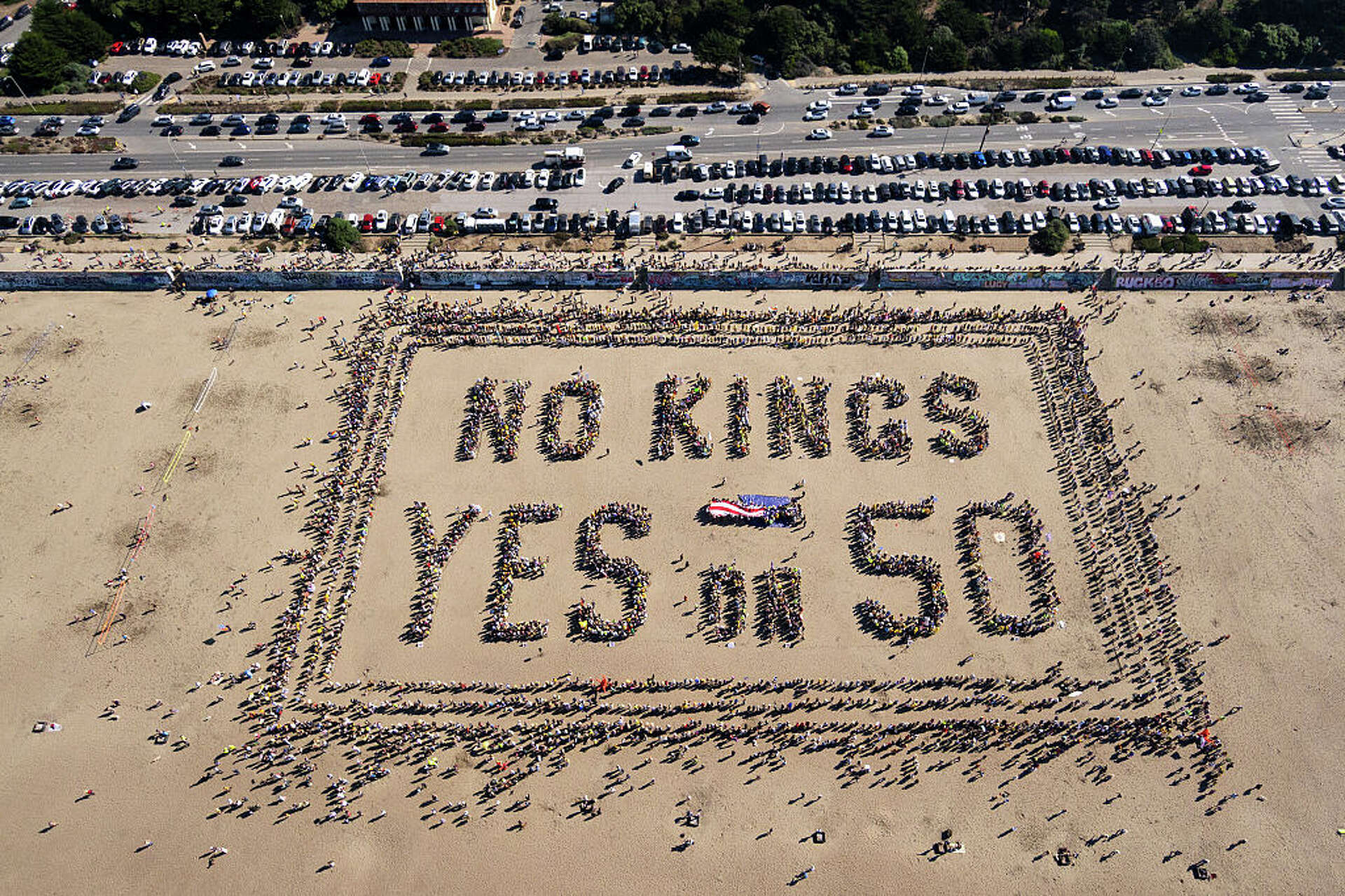 Massive crowds take to Bay Area streets for 'No Kings' protests