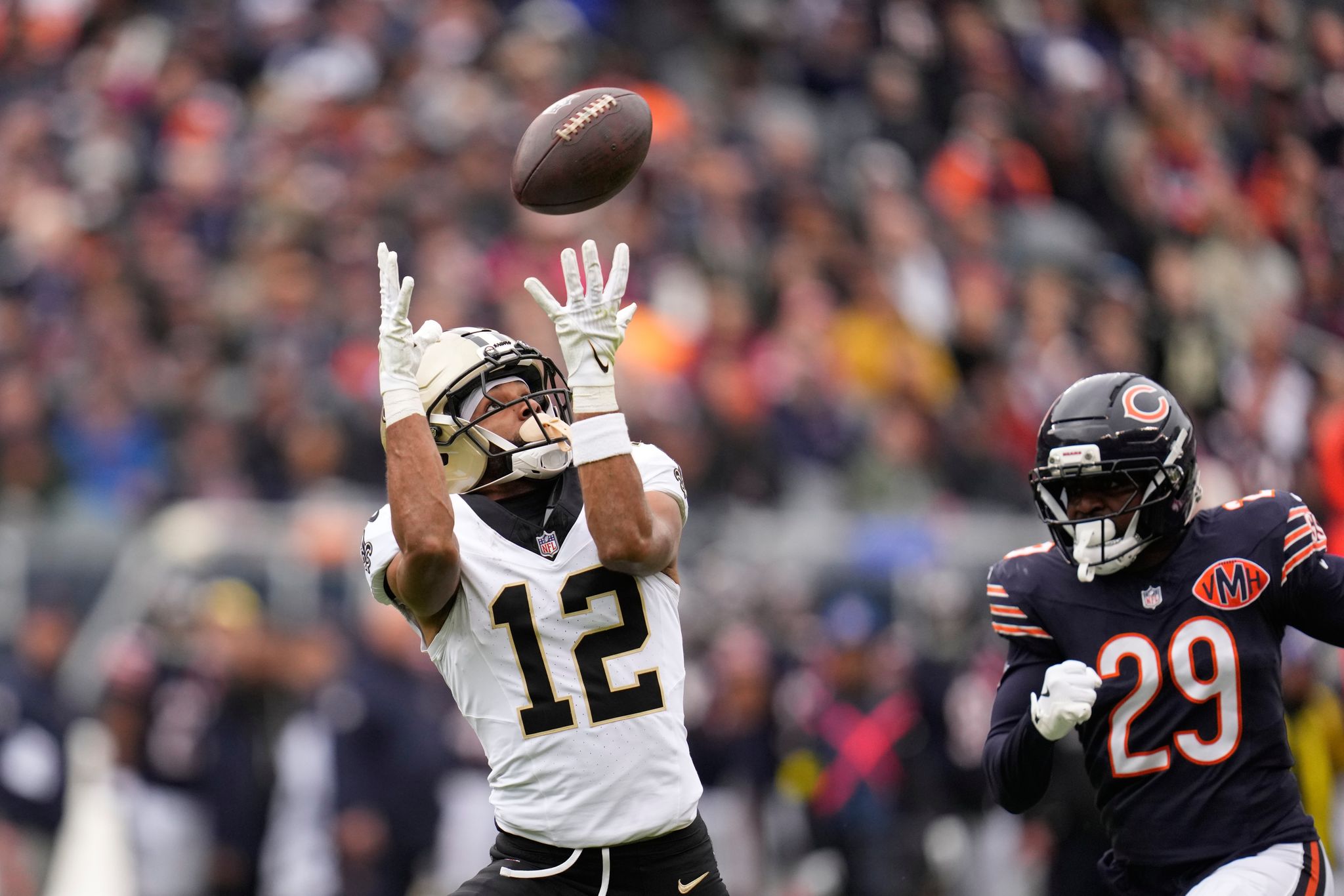Chris Olave catches 2 touchdown passes for New Orleans Saints amid ...