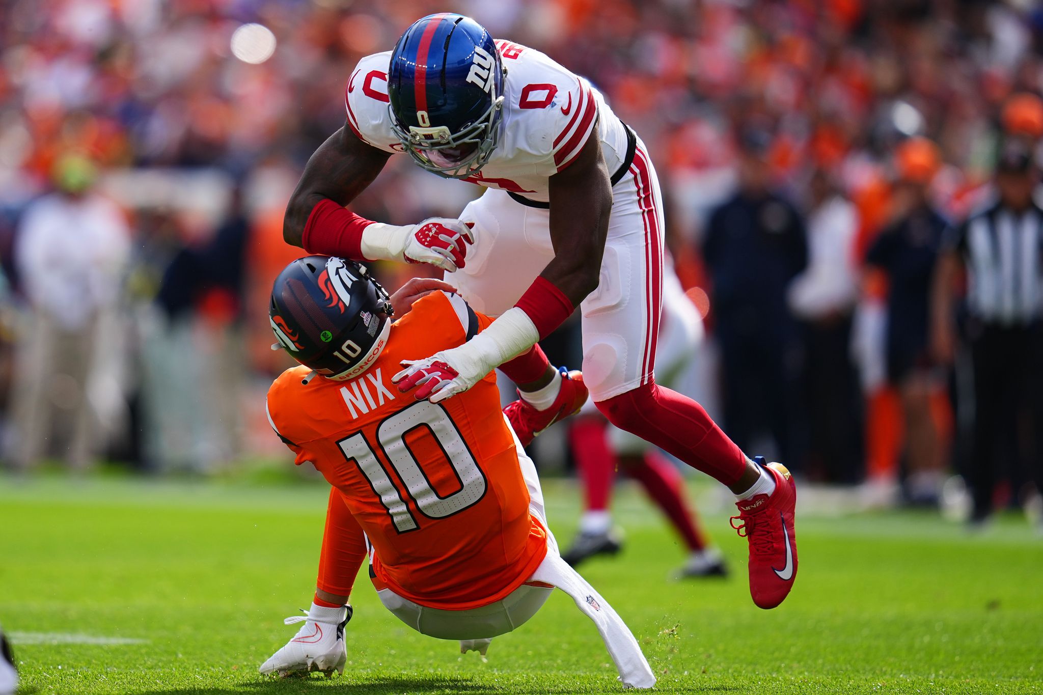 Leading the NFL in sacks, Brian Burns has been a rare bright spot for ...