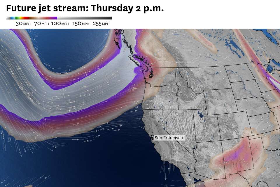 Raging Pacific jet stream reshaping weather patterns over California