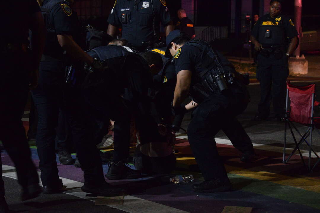 Protestors arrested as Houston removes rainbow crosswalk