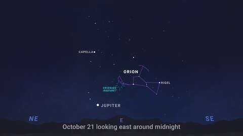 2025 Orionid meteor shower peaks this week: Where to see it from Texas