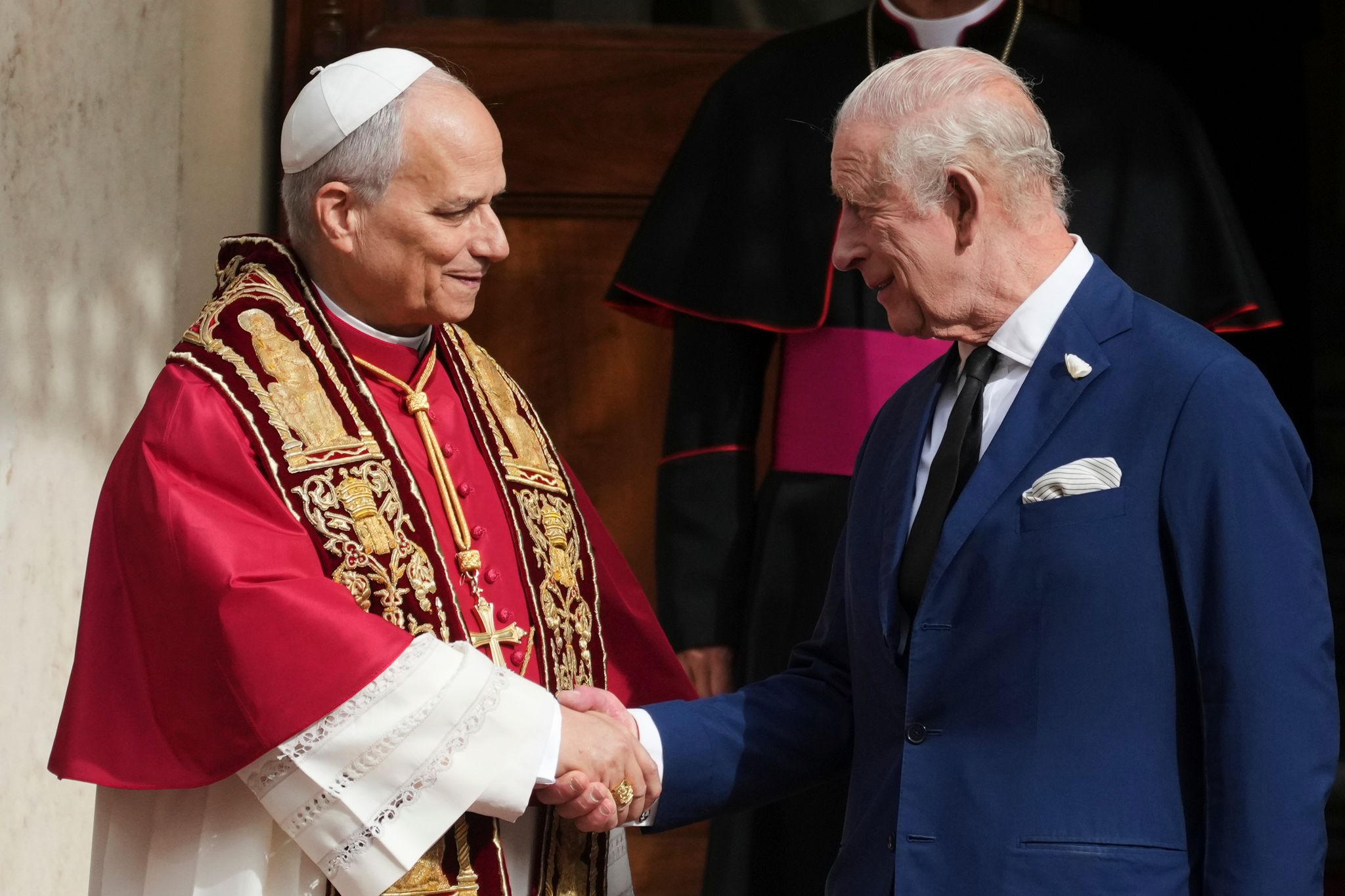 Photos of King Charles III and Queen Camilla visiting the Vatican to ...