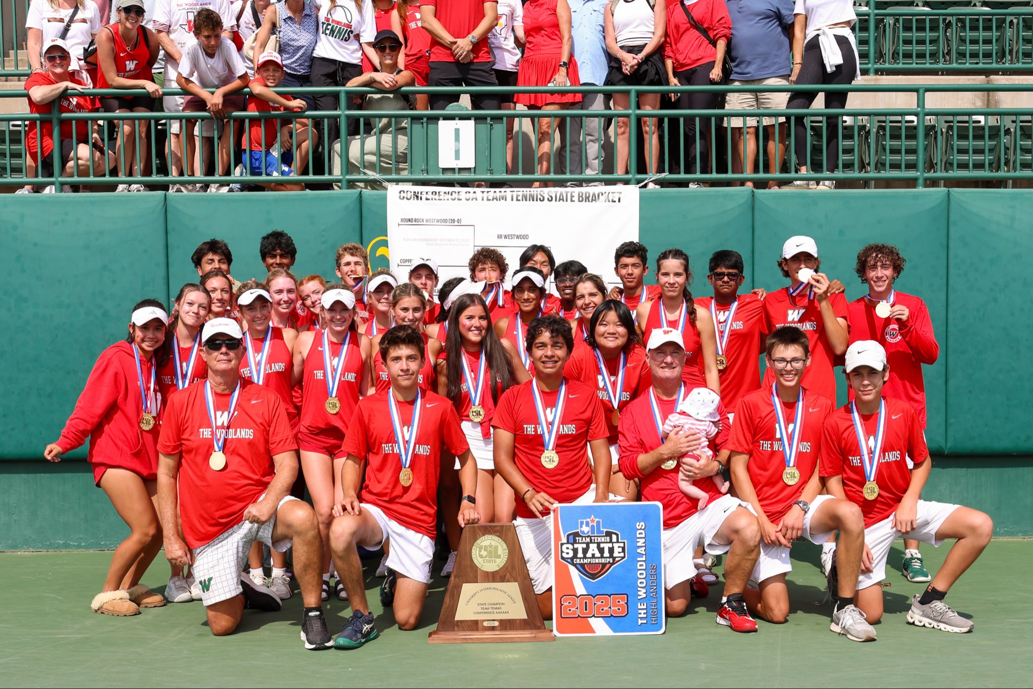 The Woodlands tops Westwood to claim first team tennis state title