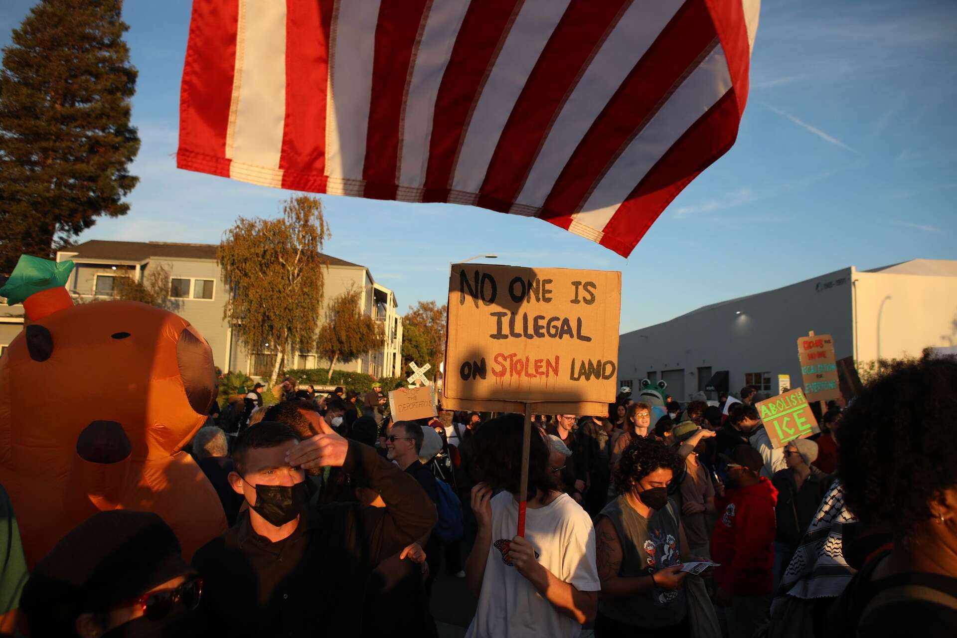Thousands protest in Bay Area after day of shifting ICE threats