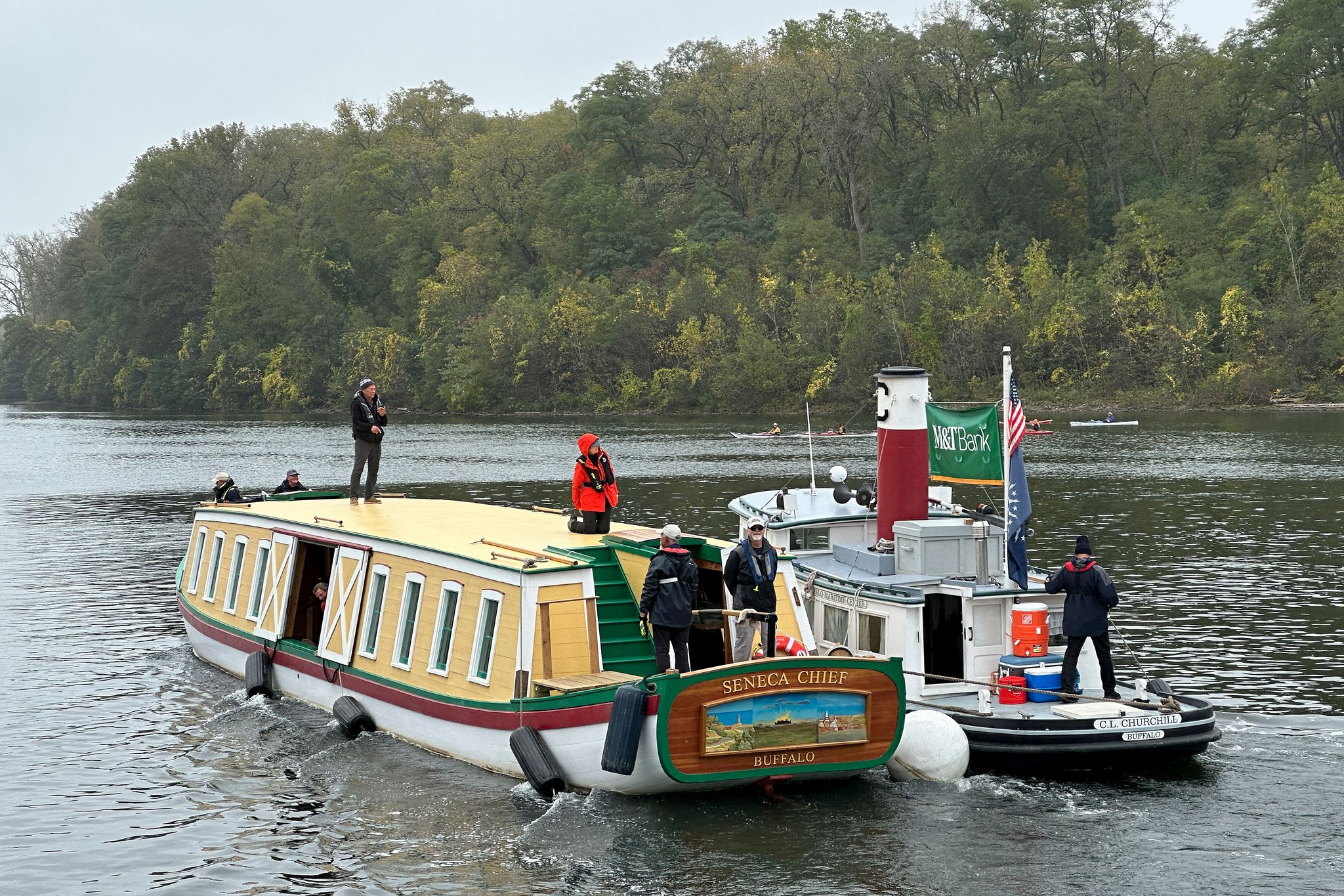 Floating time capsule: Replica boat retraces historic Erie Canal ...