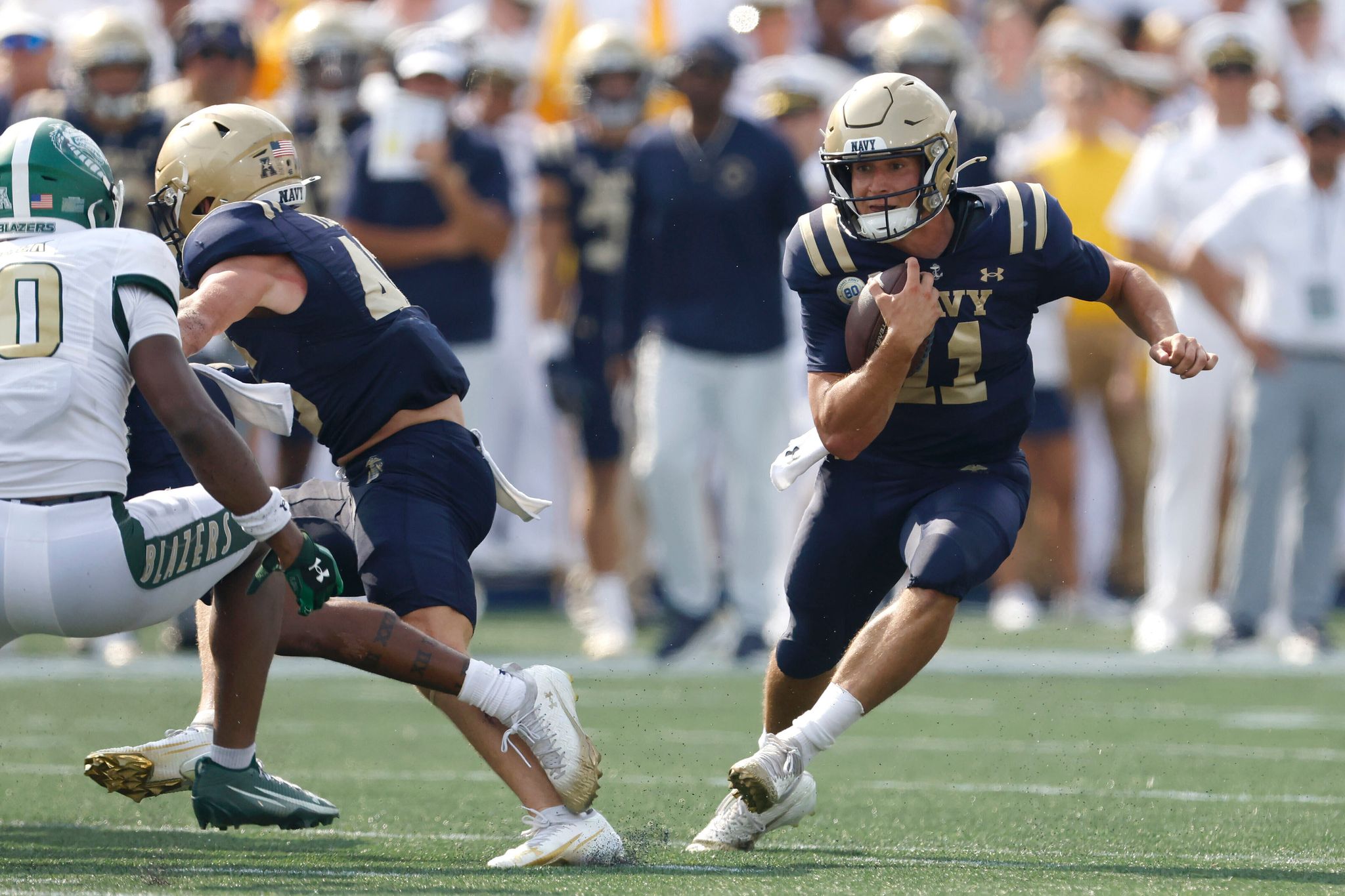 Navy takes on No. 10 Notre Dame without star quarterback Blake Horvath