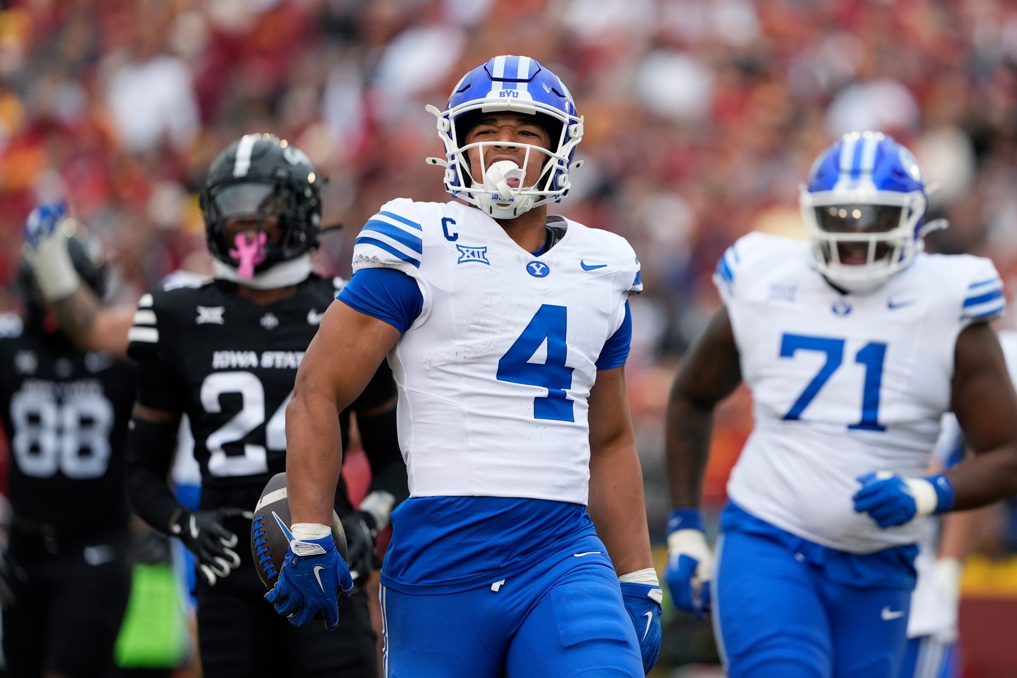 Faletau Satuala's pick-6 lets No. 11 BYU pull away for 41-27 win over ...