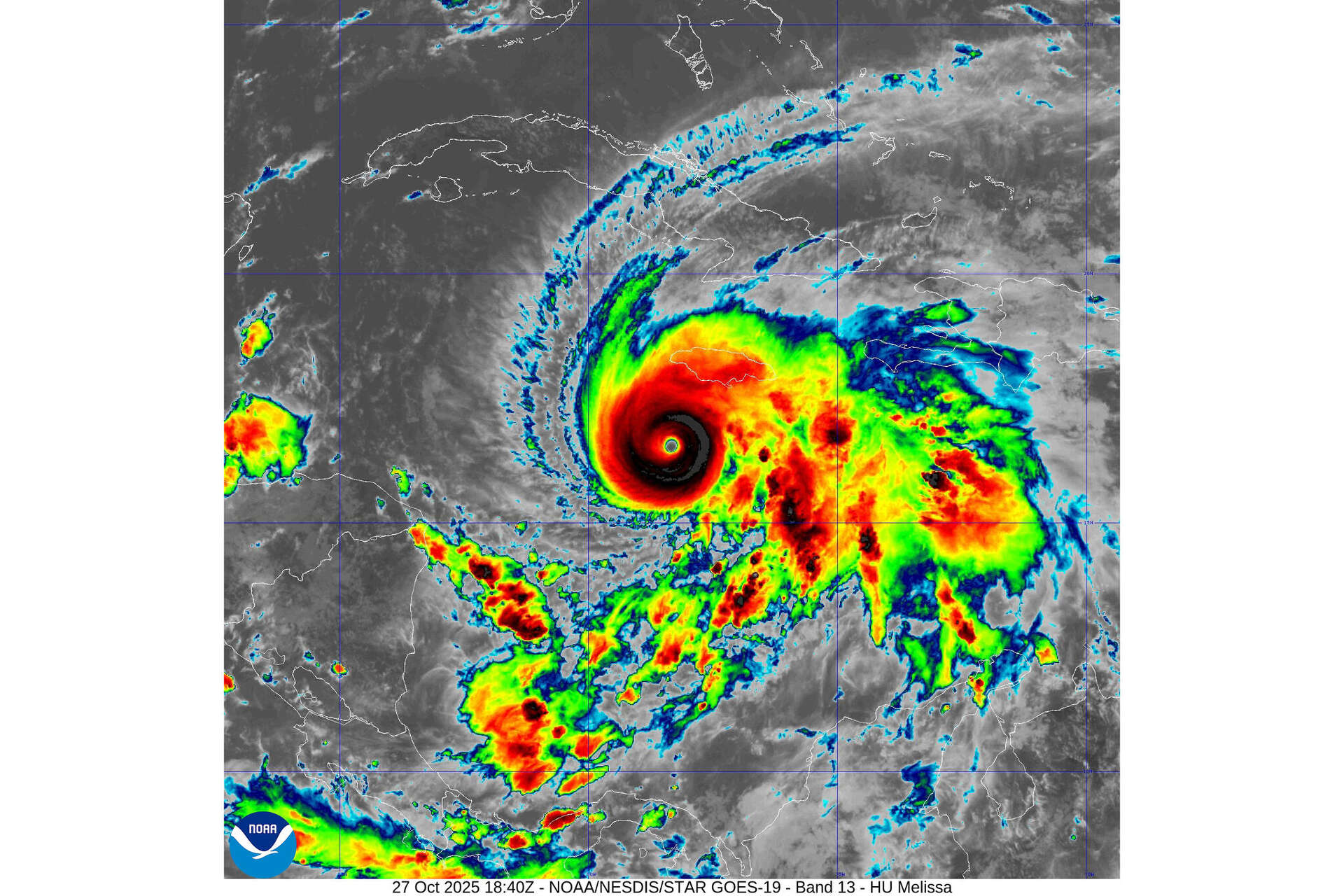 Hurricane Melissa now one of the strongest Atlantic hurricanes ever