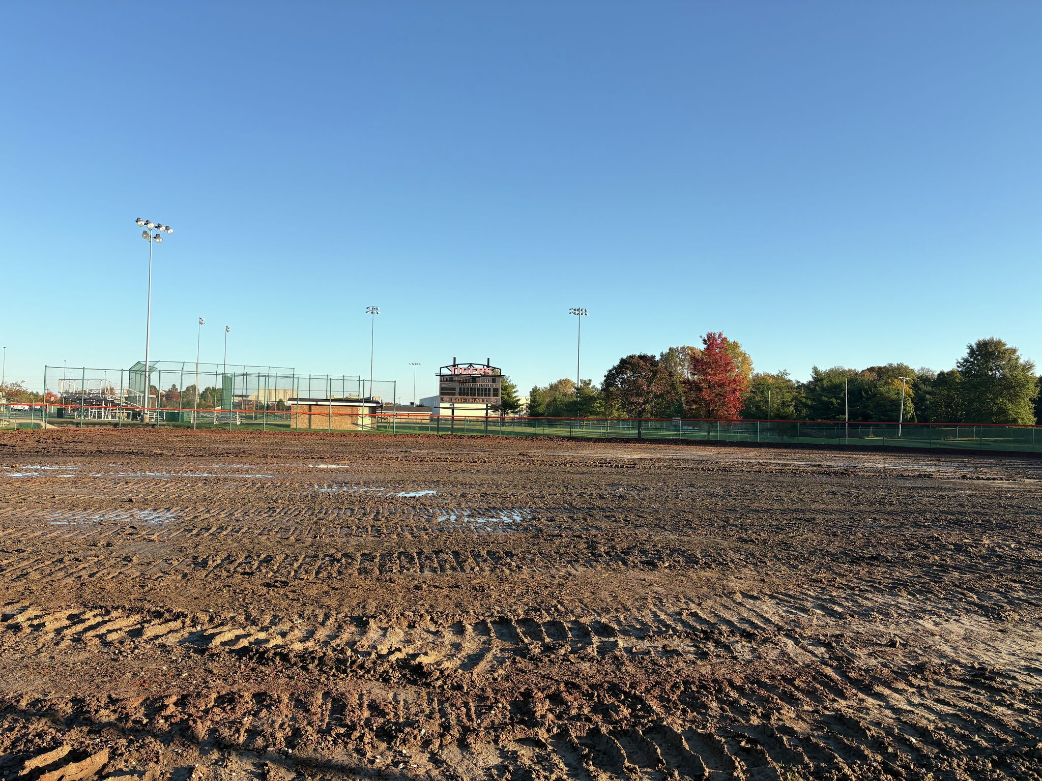 Turf installation underway at Edwardsville HS softball field