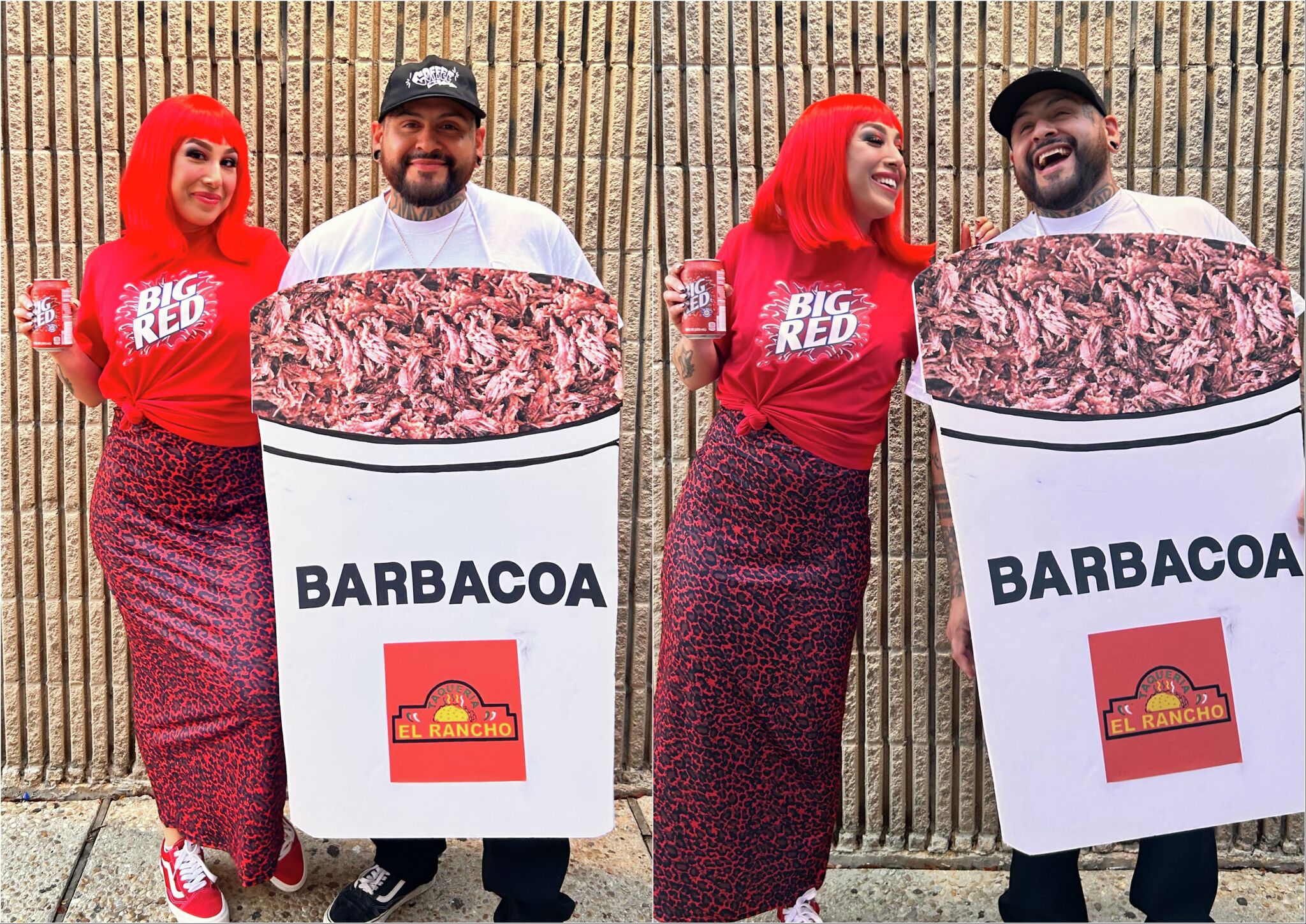 San Antonio couple’s Halloween costume honors Big Red, barbacoa