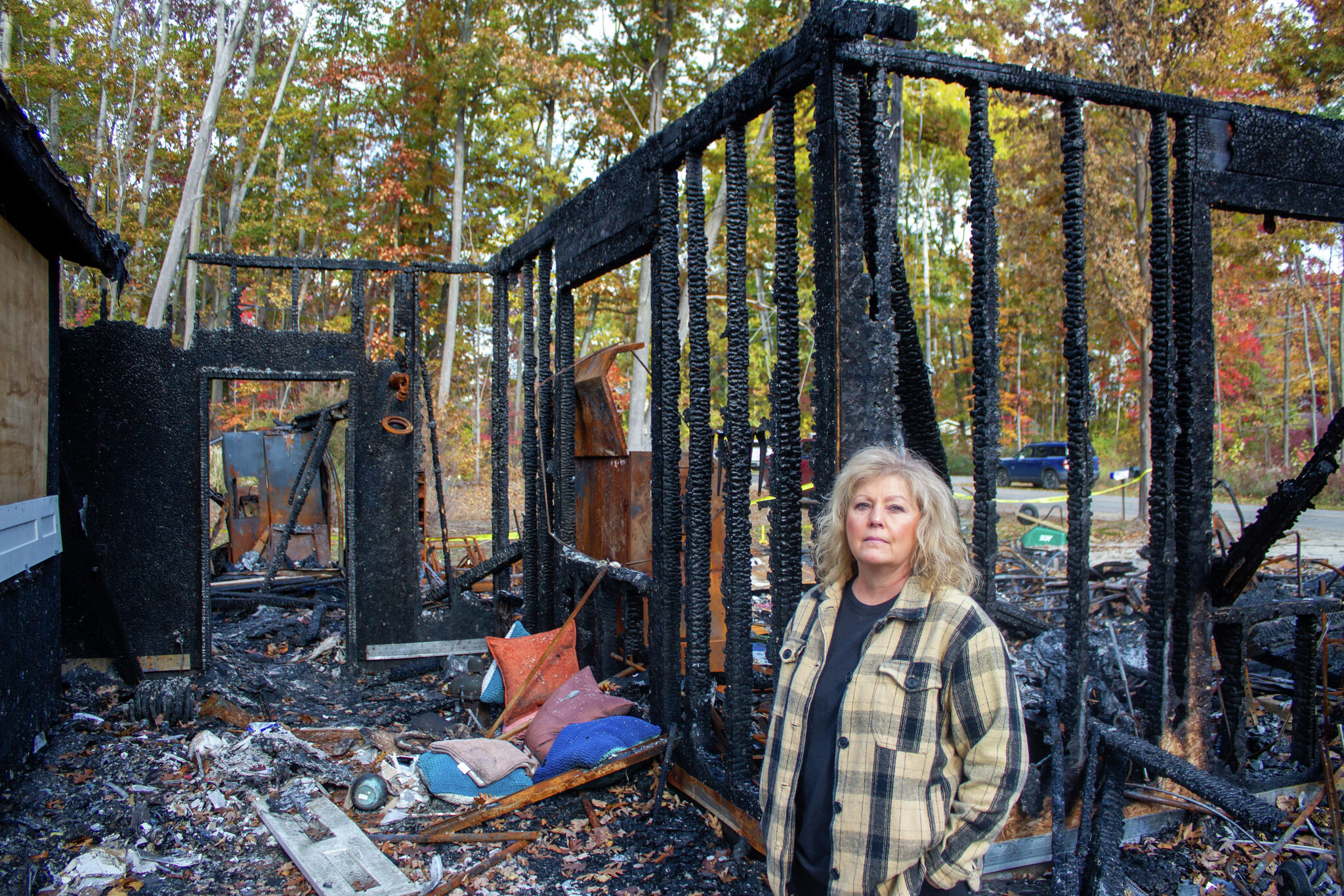 After losing house in fire, Canadian Lakes Michigan woman gives advice