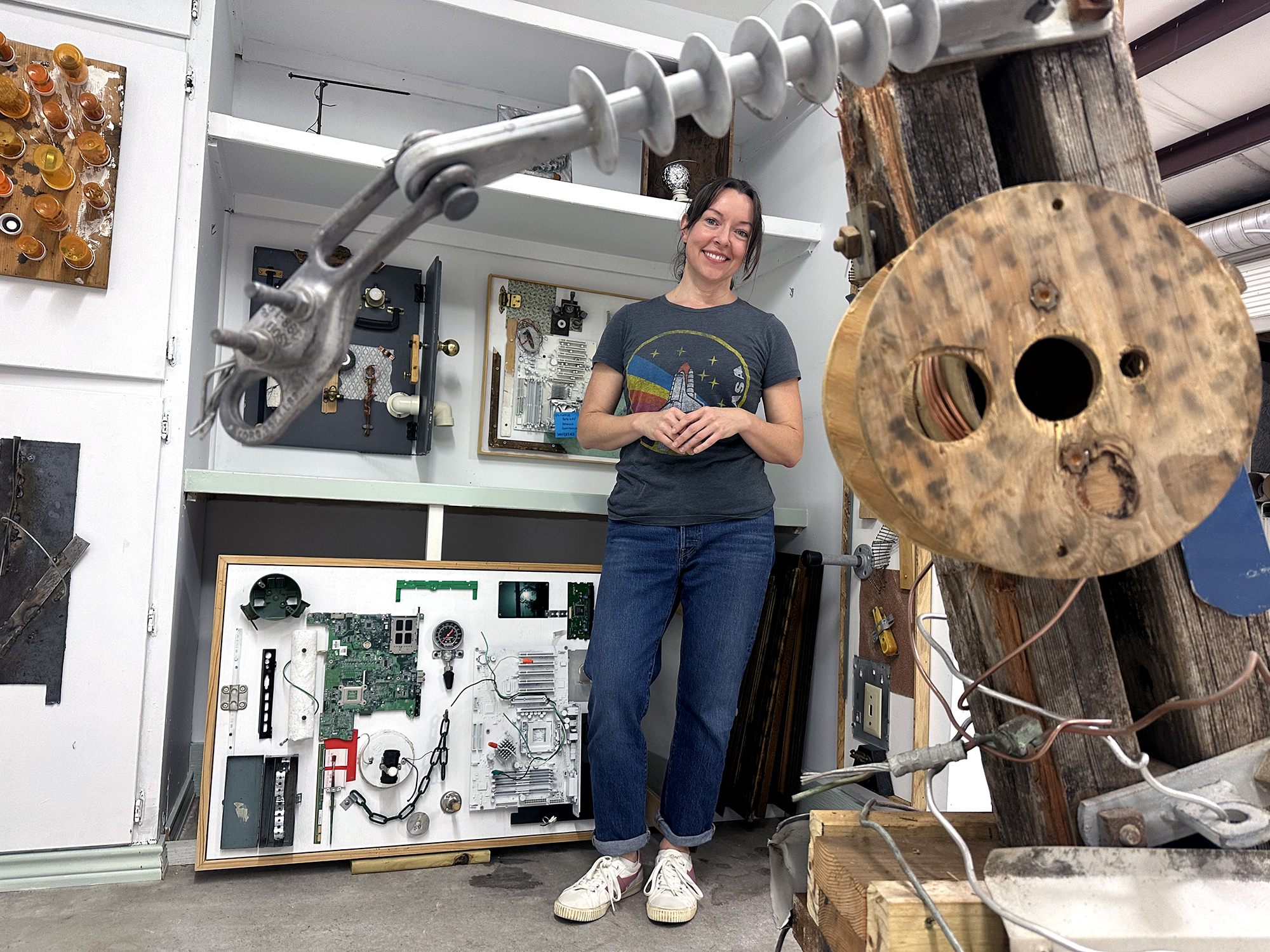 Lumberton native Brandi Hamilton creates art from ‘Remnants’