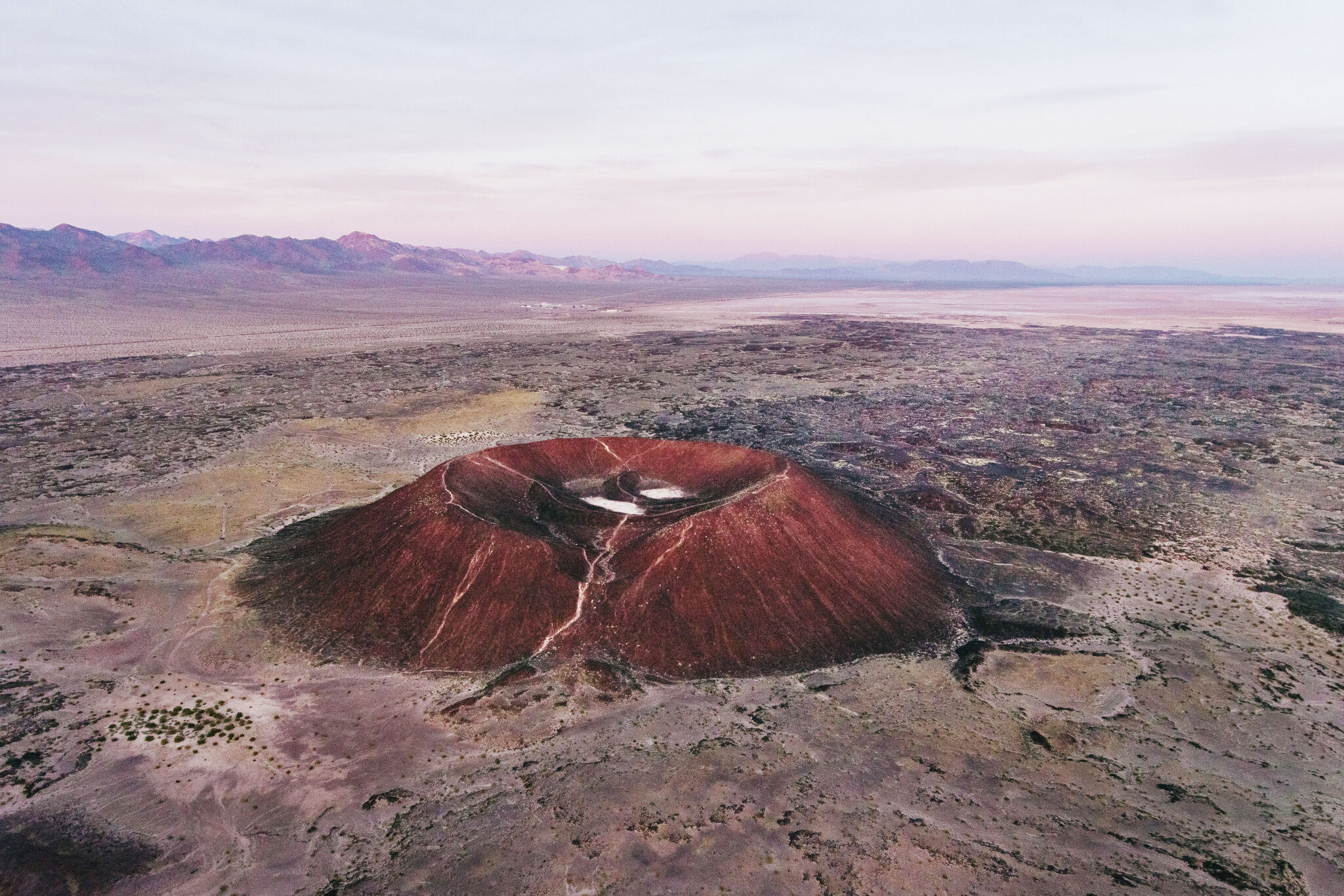A baby volcano still looms large over this quiet California ghost town