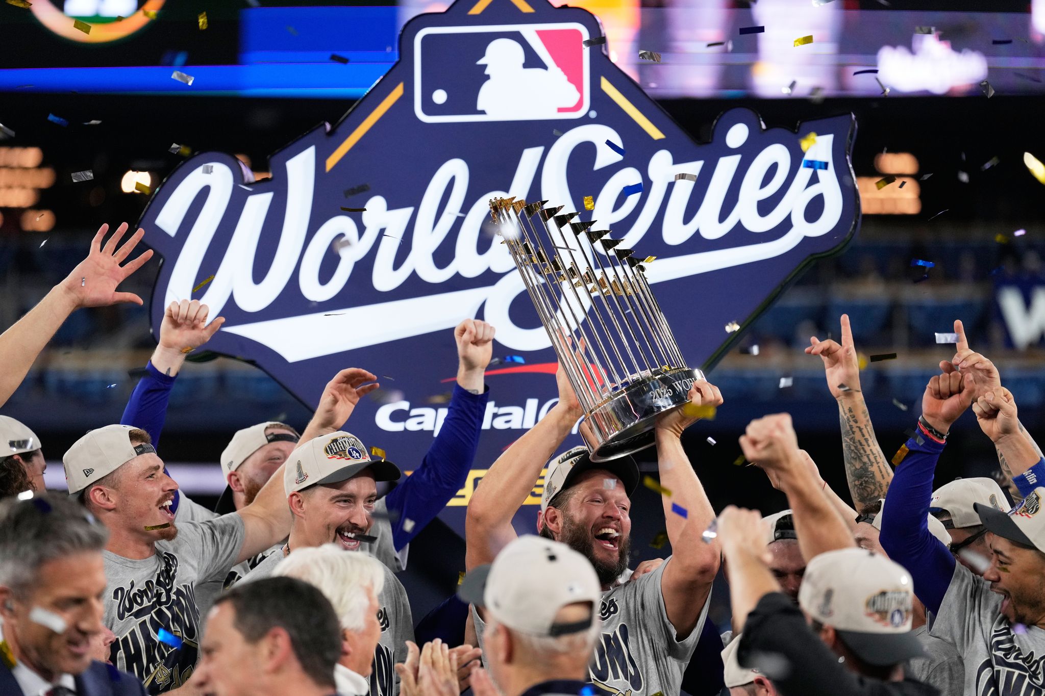 The Los Angeles Dodgers become first World Series repeat champions in ...